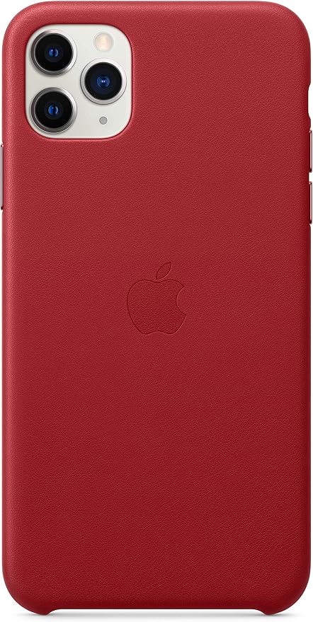 Amazon.com: Apple iPhone 11 Pro Max Leather Case - (Product) RED : Cell ...