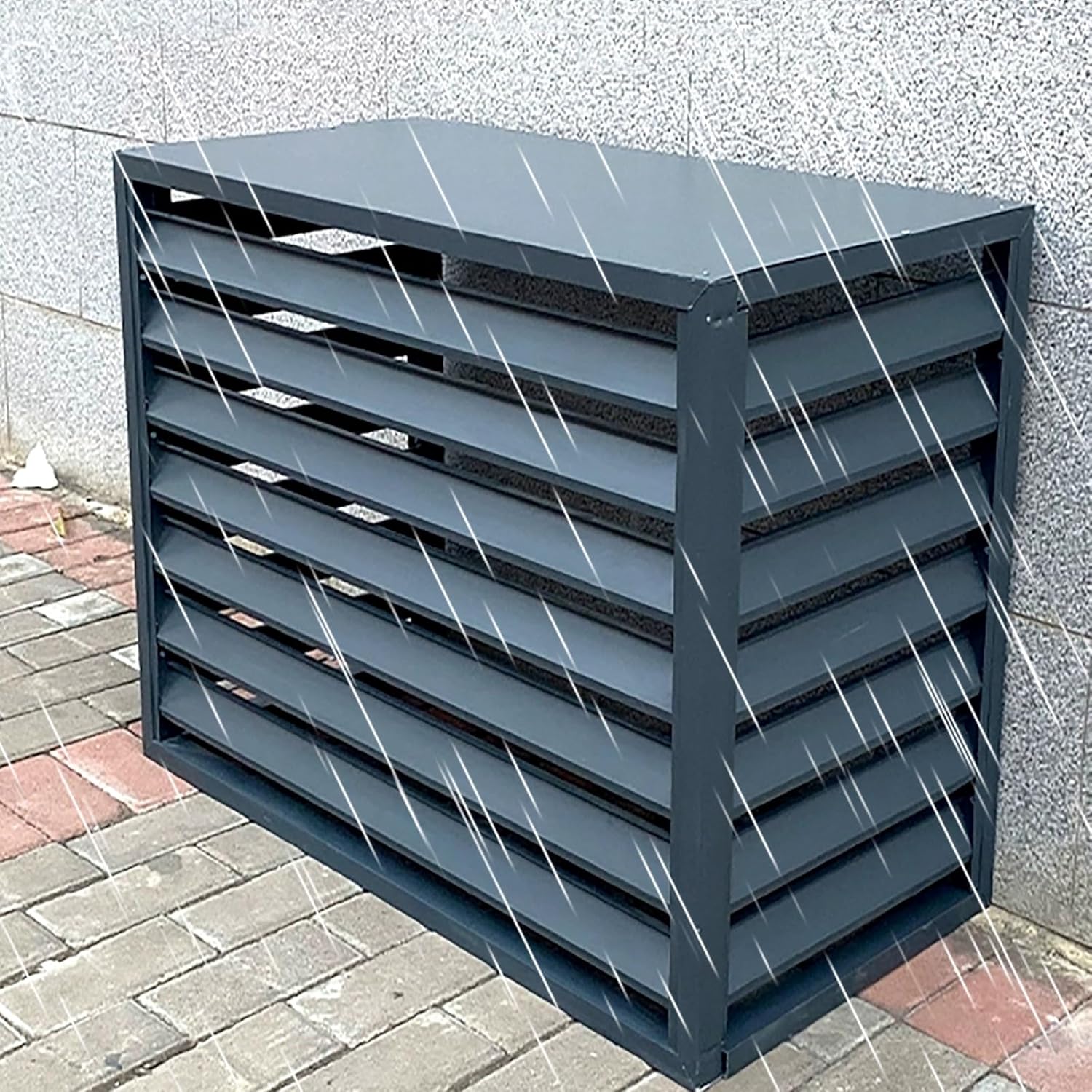 Outdoor air conditioning cover, external air conditioning cover with ...