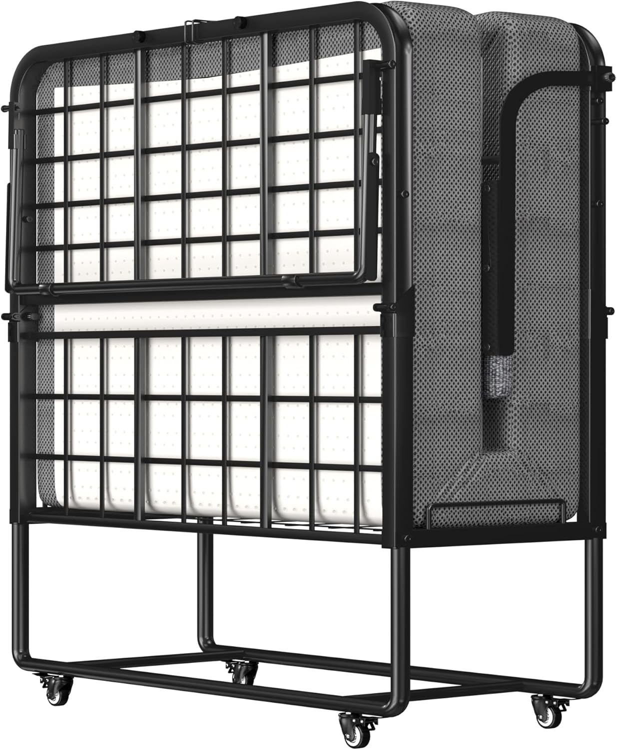 Amazon.com: Tokfyle 75" x 39" Folding Bed with Headboard & 5" Memory ...