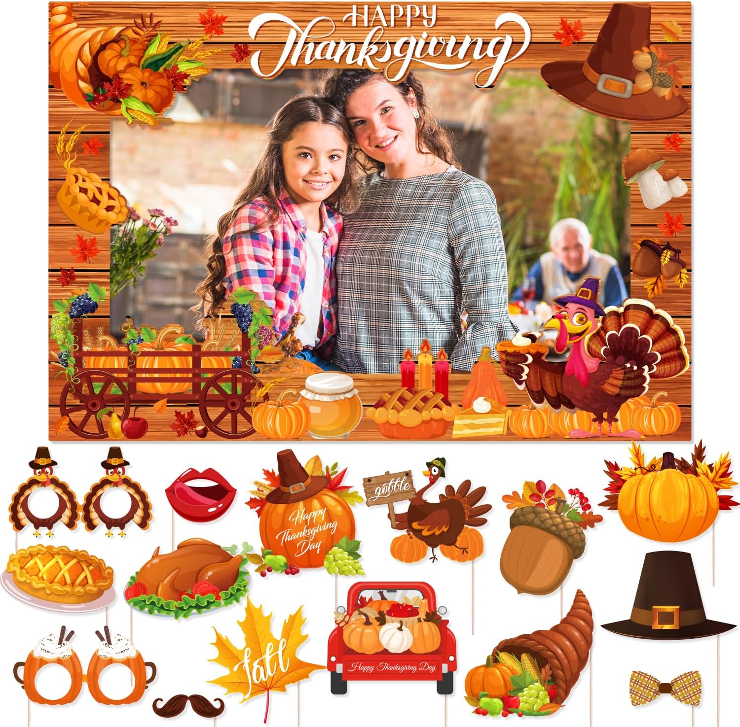Amazon.com: Thanksgiving Day Party Decorations,Fall Party Decorations ...