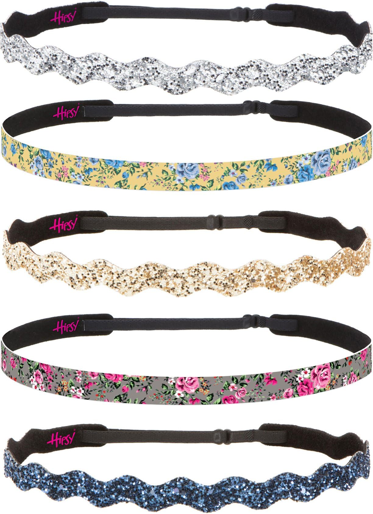 Amazon.com : Hipsy Women's Adjustable NO SLIP Skinny Country Flower ...