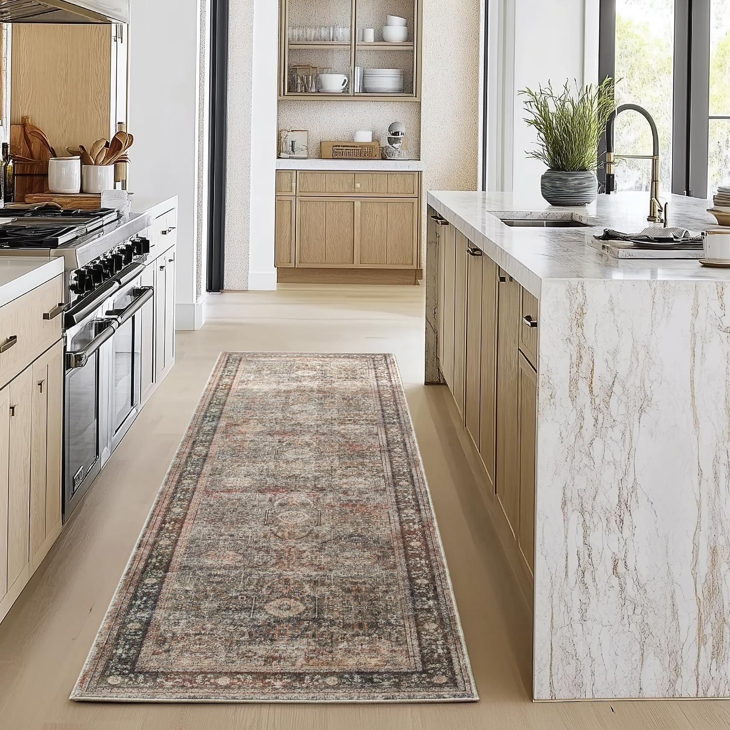 Amazon.com: Triohero 2.6x8 Runner Rug Carpet Runner for Hallway 8ft ...