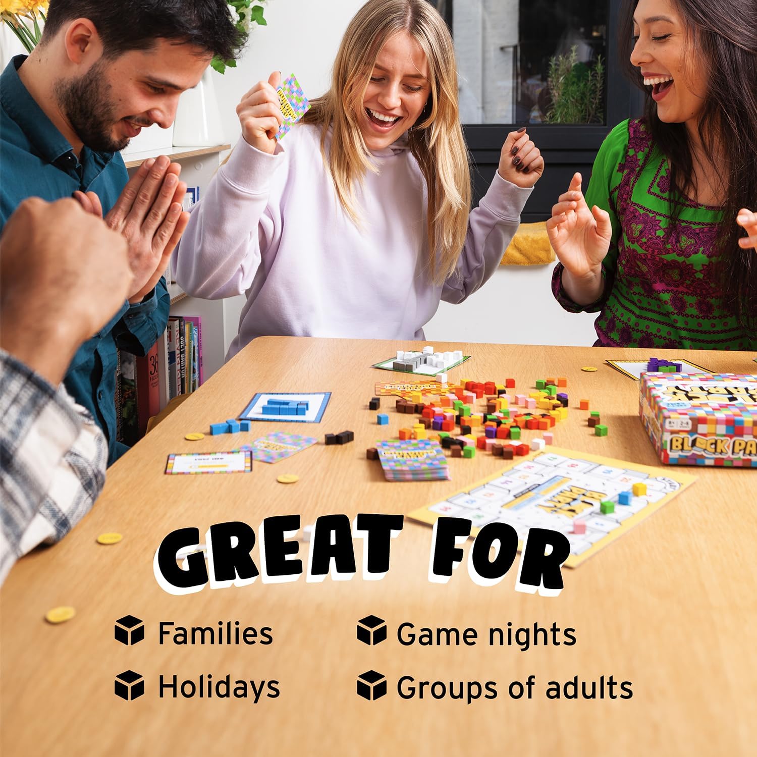 Block Party: Fun and Colourful Block Building Board Game for Kids ...