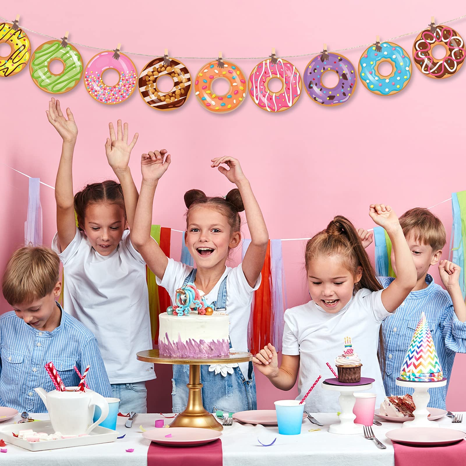 Snapklik.com : 45 Pcs Donuts Cutouts Bulletin Board Donut Cutouts Donut ...