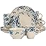 Amazon.com | Elama 16 Piece Traditional Rose Dinnerware Set, Blue ...