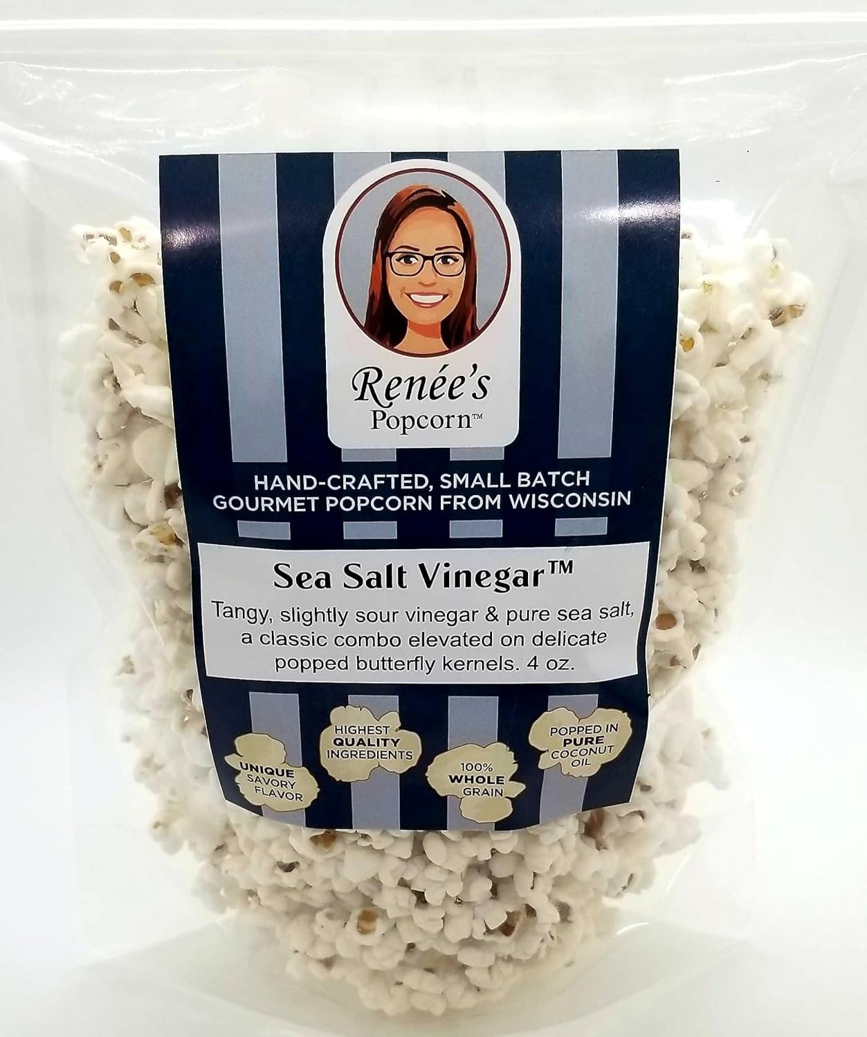 Amazon.com: Renée’s Sea Salt and Vinegar™ Gourmet Popcorn -tangy ...