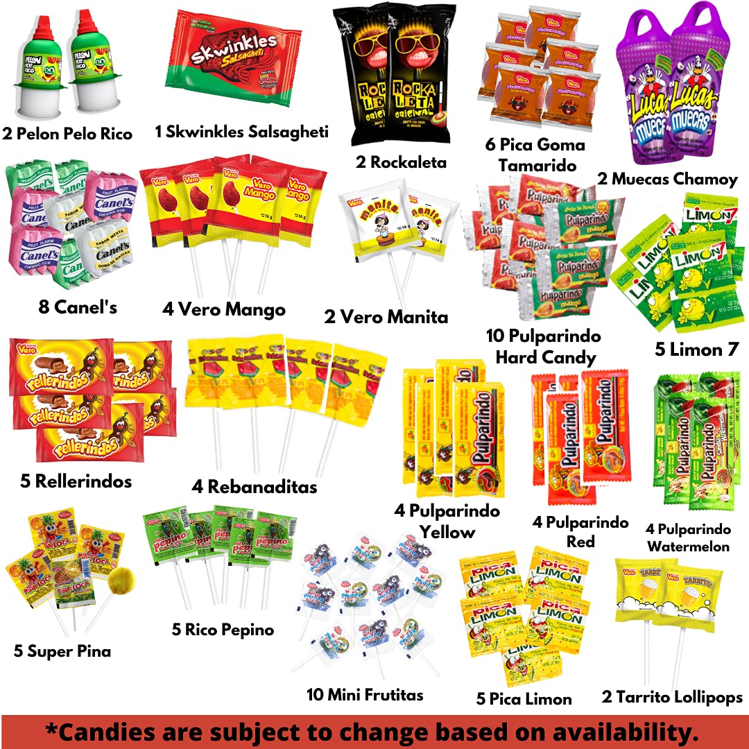 Buy OLÉ RICO Mexican Candy 90 pcs - Dulces Mexicanos Surtidos, Mexican ...