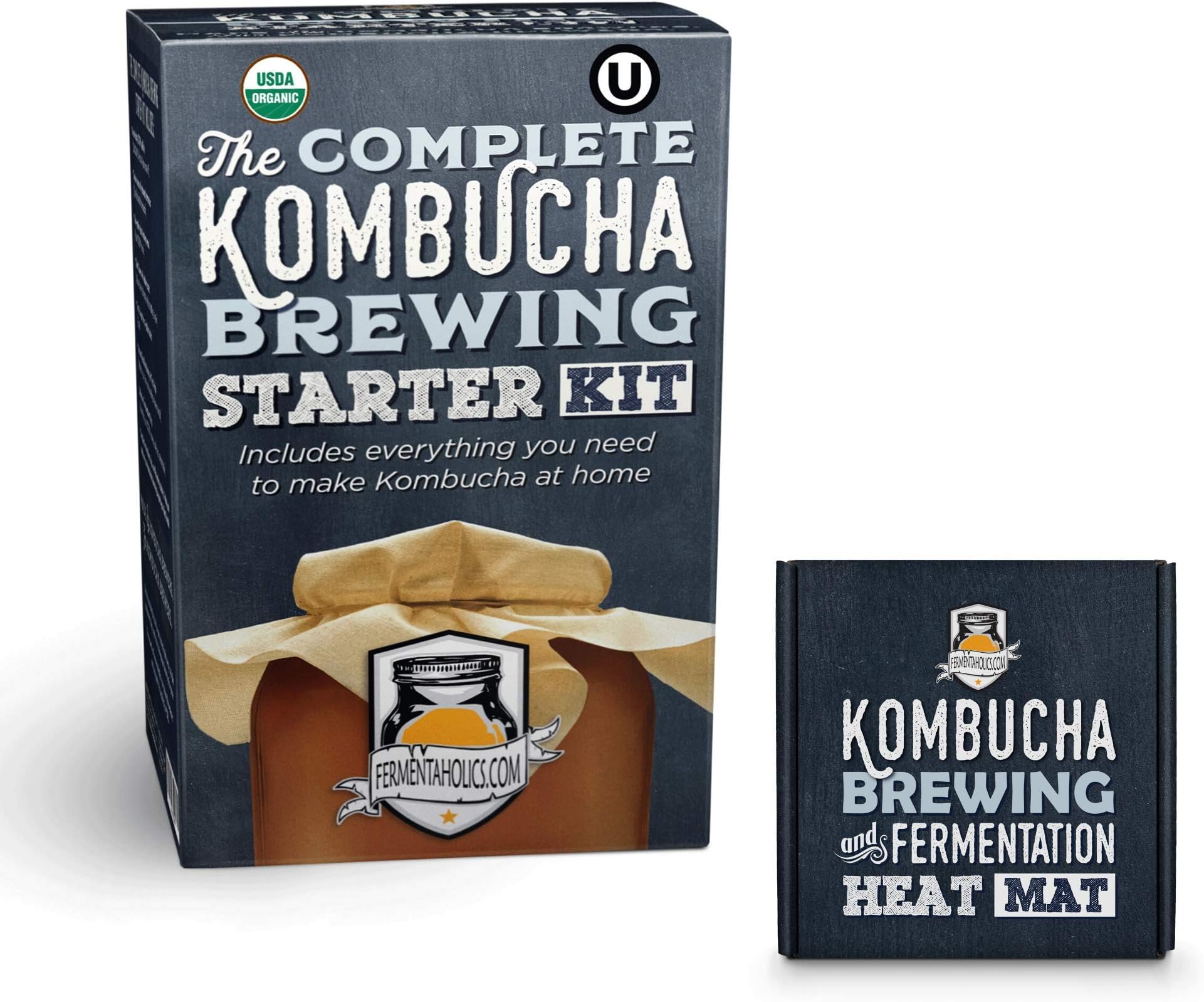 Amazon.com: The Kombucha Shop Organic Kombucha Starter Kit - 1 Gallon ...