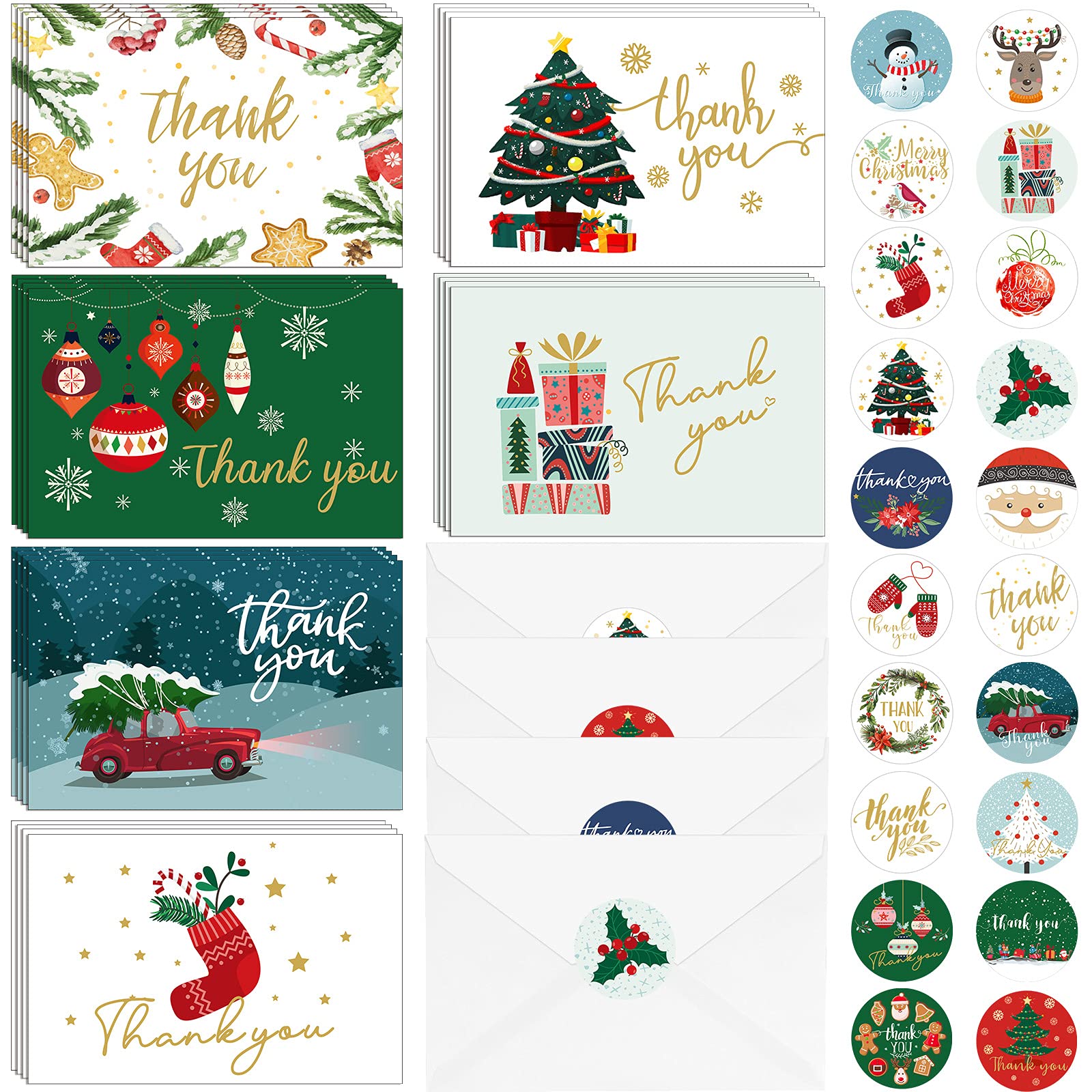 Xmas Thank You Notes To Print Holiday Thank You Cards {FREE}