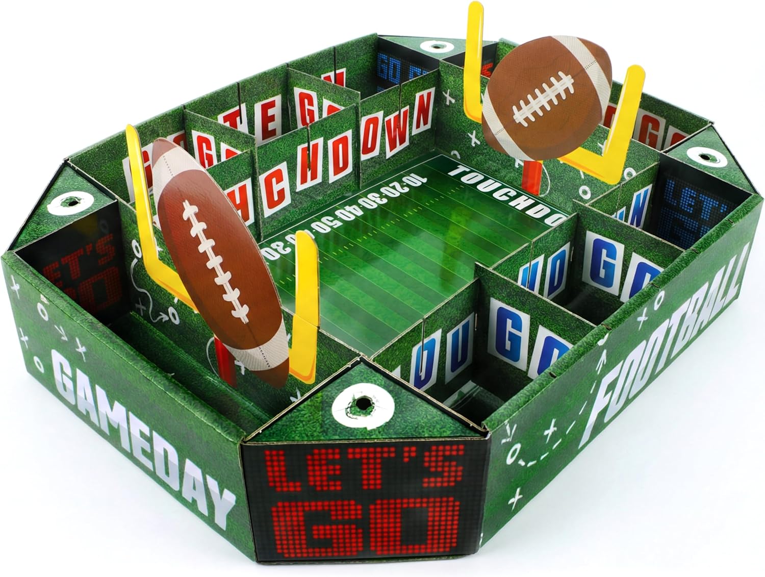 Amazon.com | JOYIN 1 Pcs Football Snack Trays, Large Stadium Shaped ...