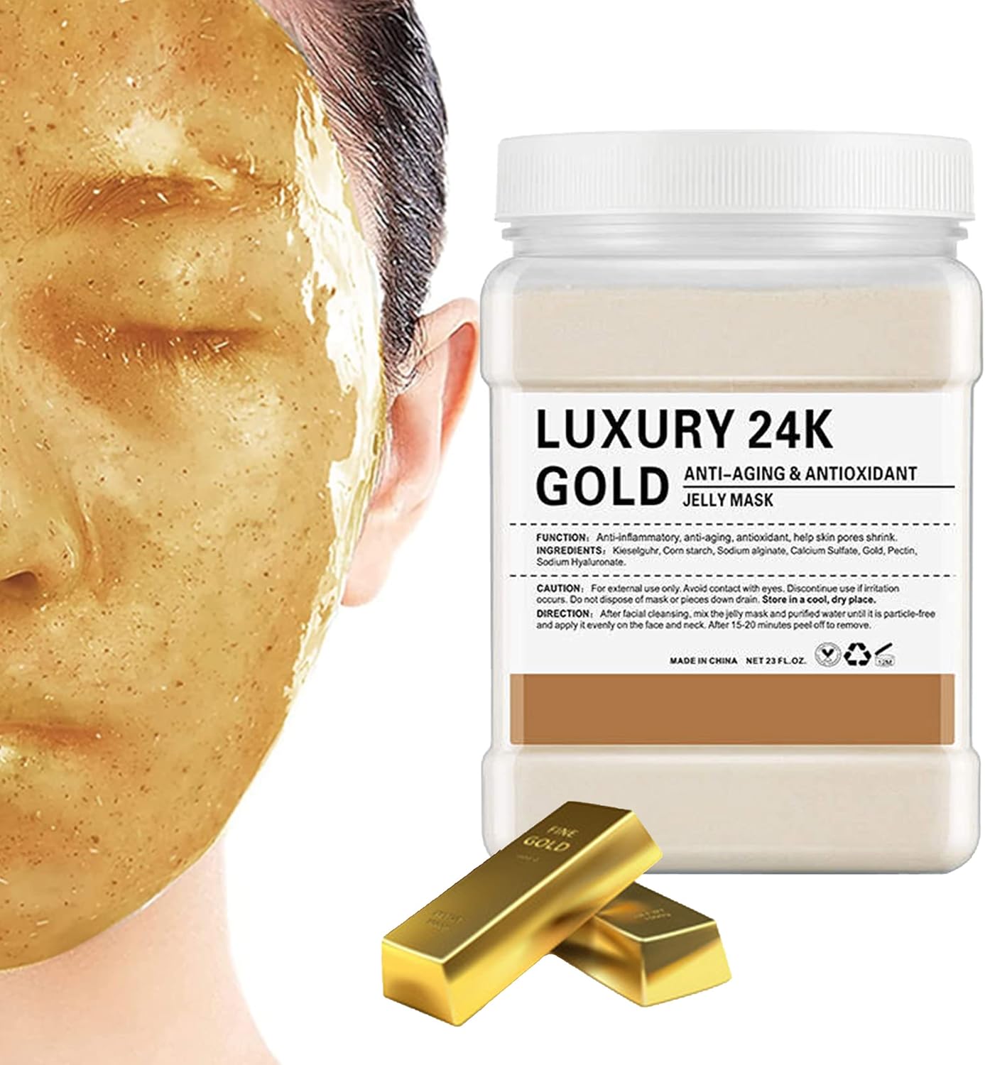 Hydro Jelly Face Mask – 24K Gold Brightening & Nourishing Jelly Mask ...