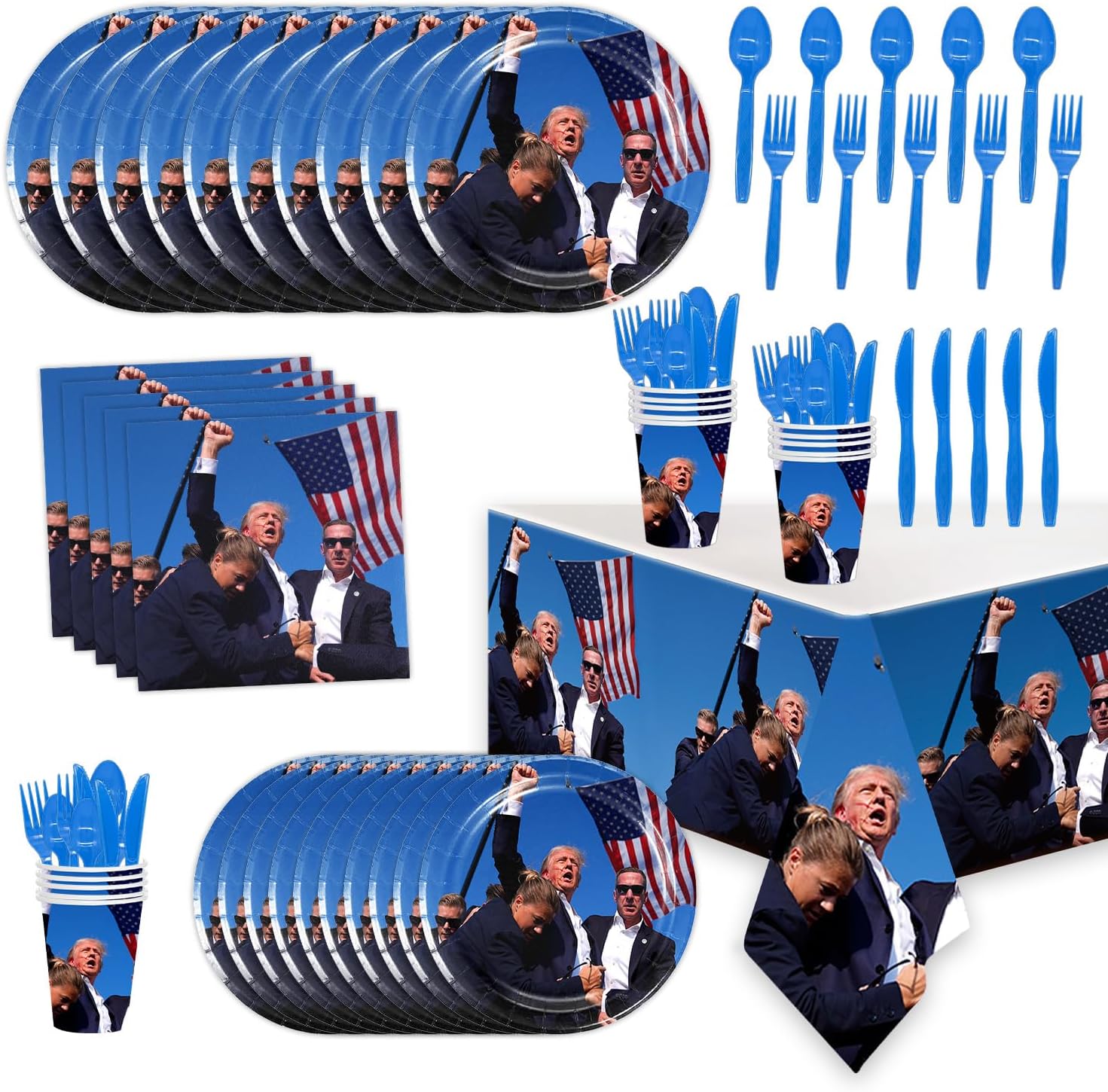 Amazon.com: ERJIYU 81 Trump Party Decorations- Trump Party Supplies for ...