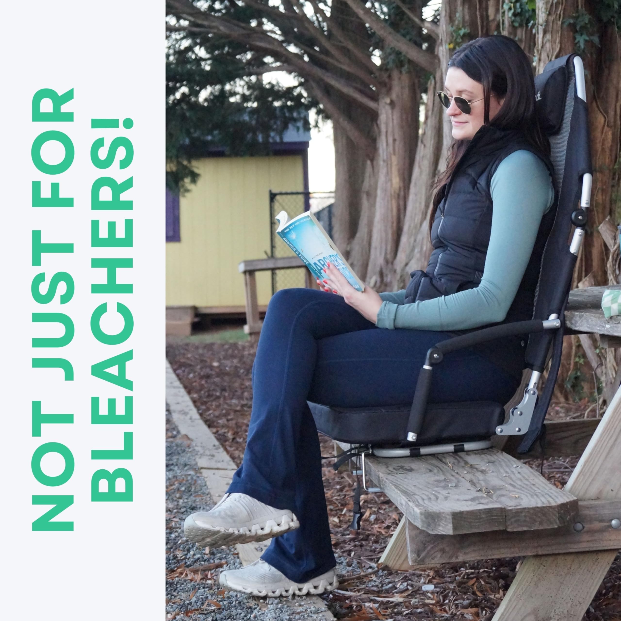 Stadium Chair SitBax Padded Bleacher Chair - Reclining Stadium Seat ...