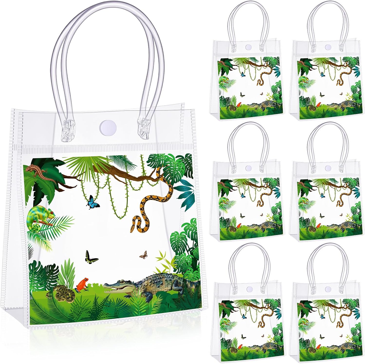 Amazon.com: Leinuosen 24 Pcs Reptile Party Favor Reptile Swamp Clear ...