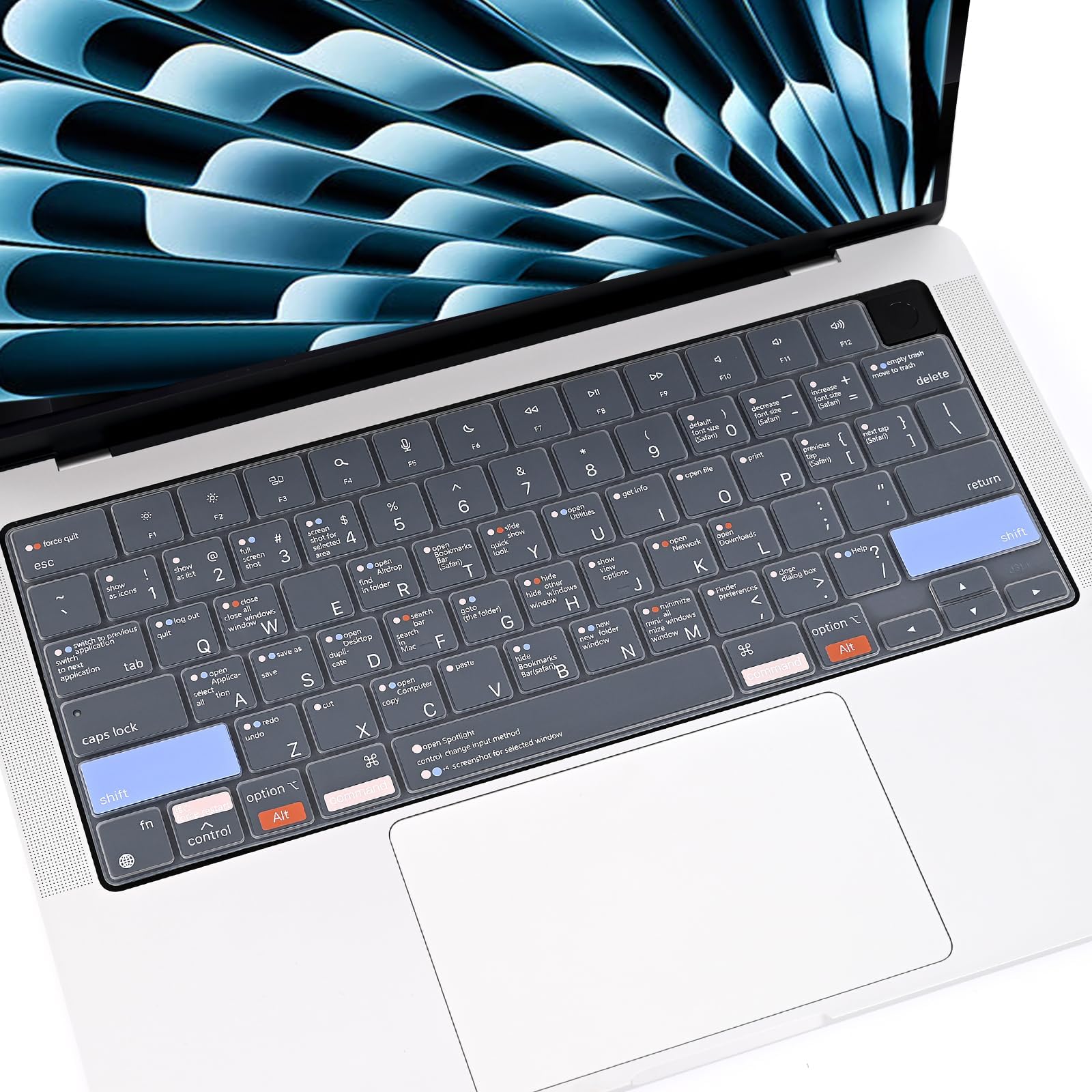 Amazon.com: EooCoo Premium MacOS Shortcut Keyboard Cover Skin Ultra ...