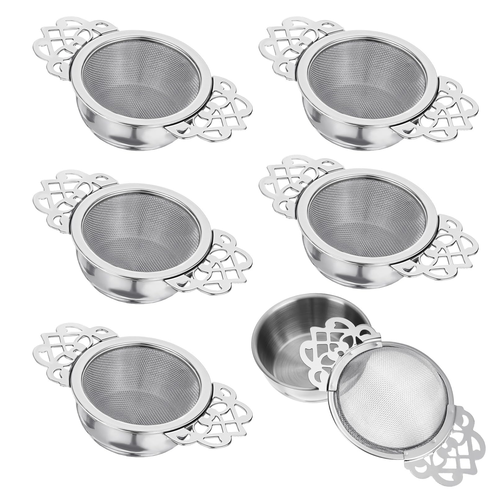 Amazon.com: 6 Pack Tea Filter Strainers Stainless Steel Loose Tea ...
