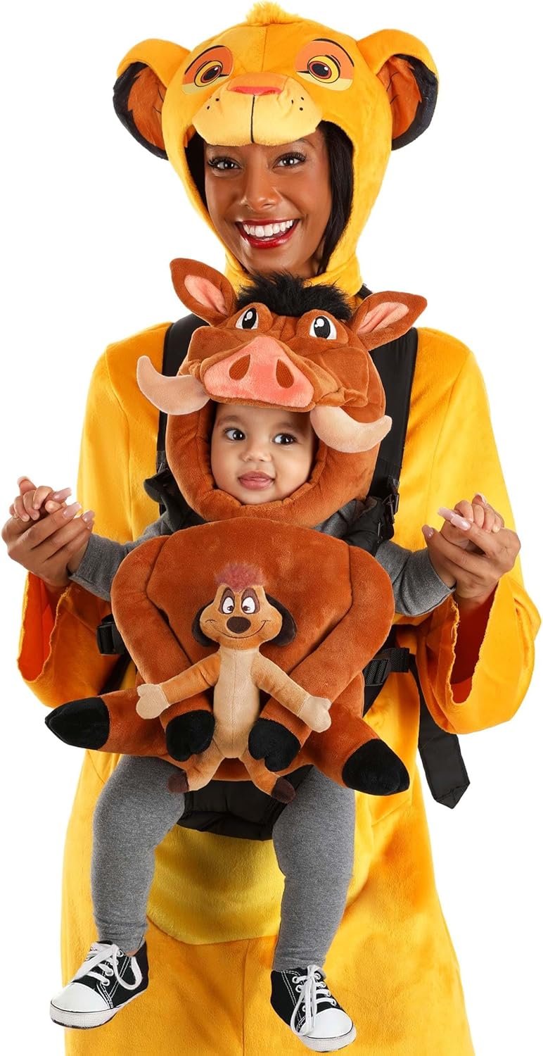 Amazon.com: Disney El Rey León Timón y Pumbaa - Disfraz de portabebés ...