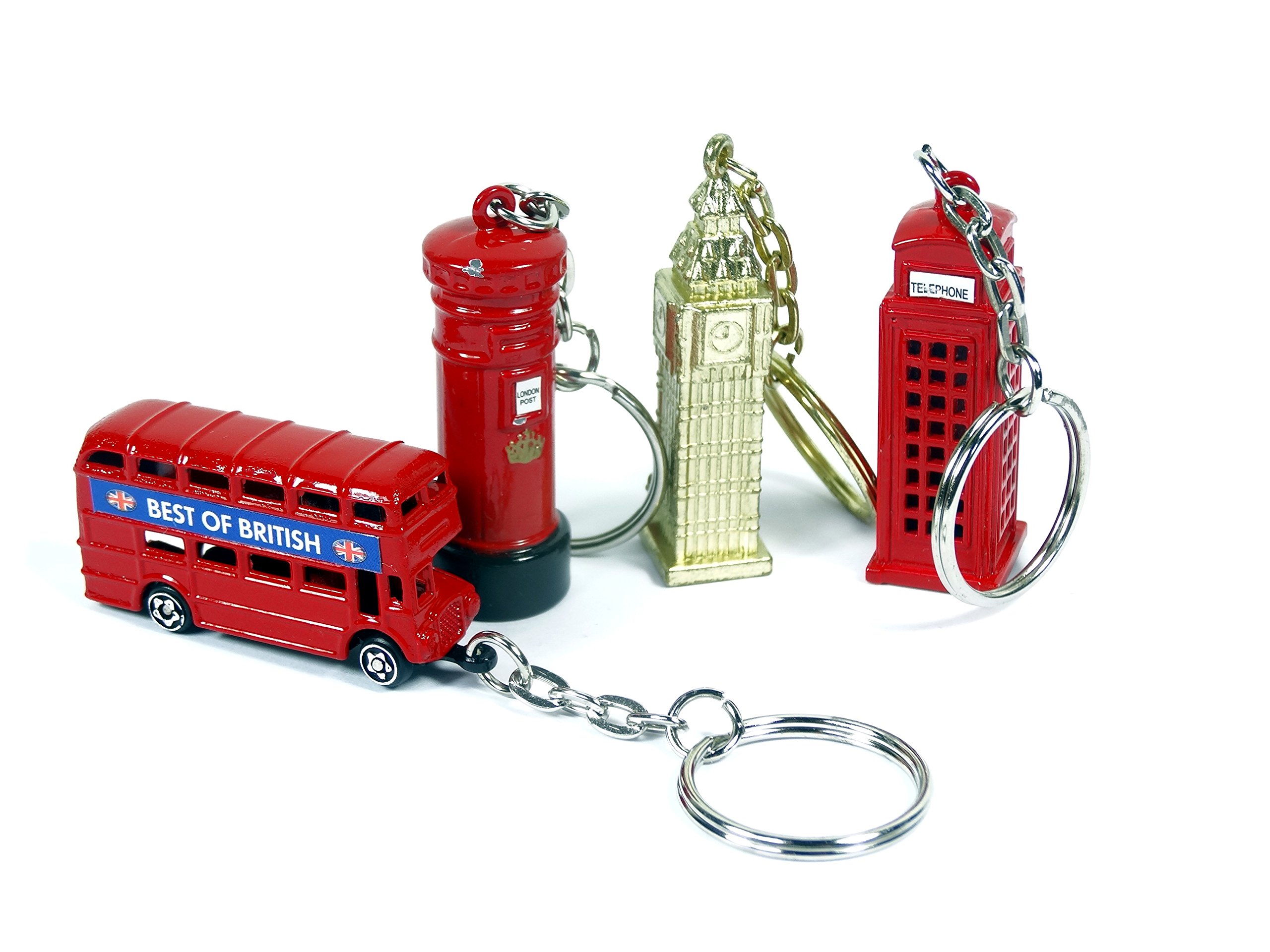 Keyrings 3d Model London Big Ben Telephone Box Post Box | Desertcart EGYPT