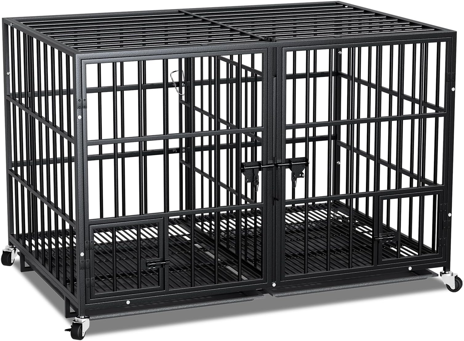 Amazon.com : EZ4ENCE 42 Inch Metal Dog Crate for Large Dogs,Heavy Duty ...