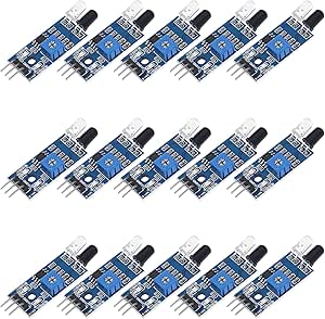 Amazon.com: DWEII 15 Pieces IR Infrared Obstacle Avoidance Sensor ...