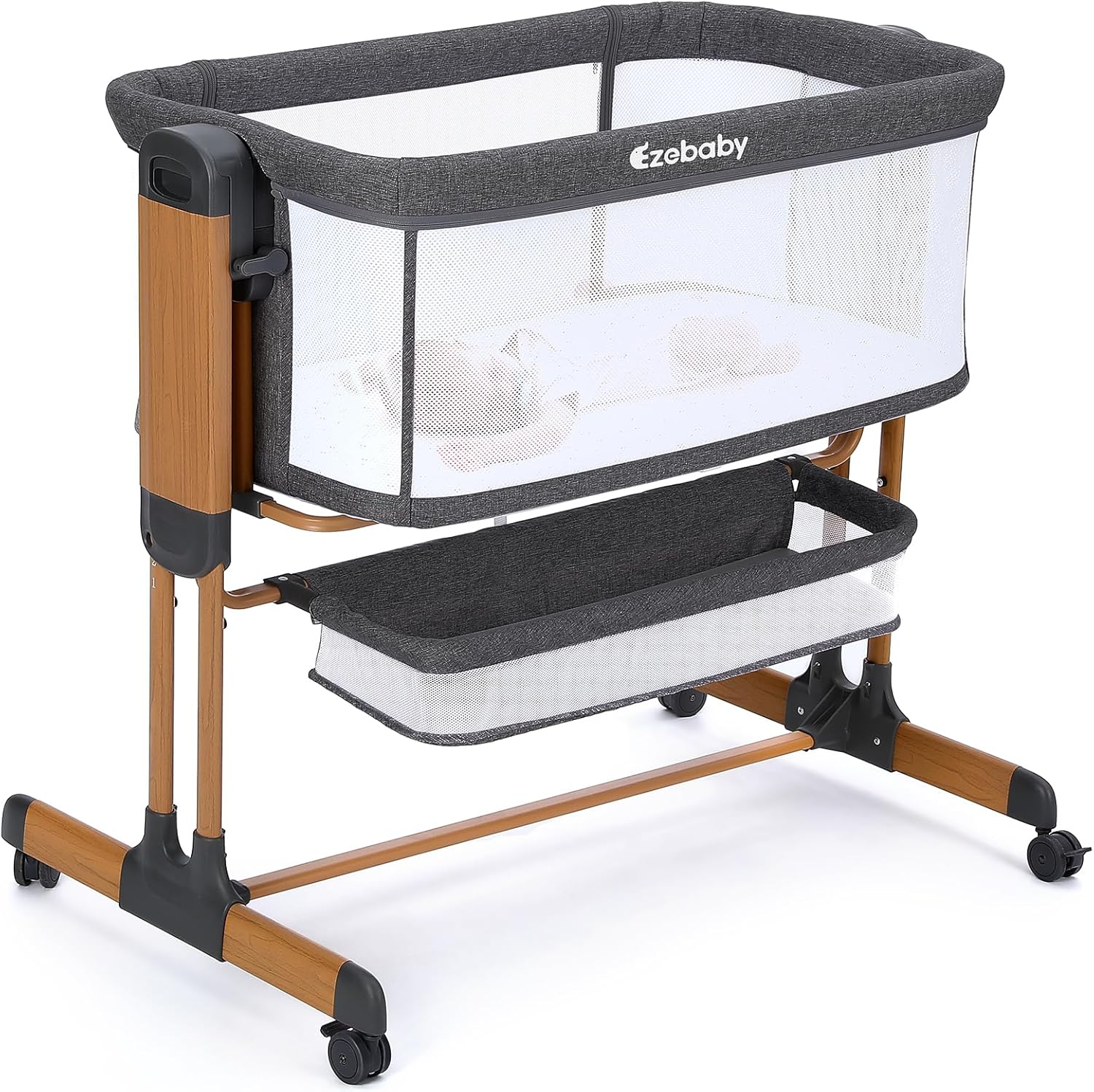 Amazon.com: Ezebaby Bassinet Bedside Sleeper, Rocking Bassinet for Baby ...