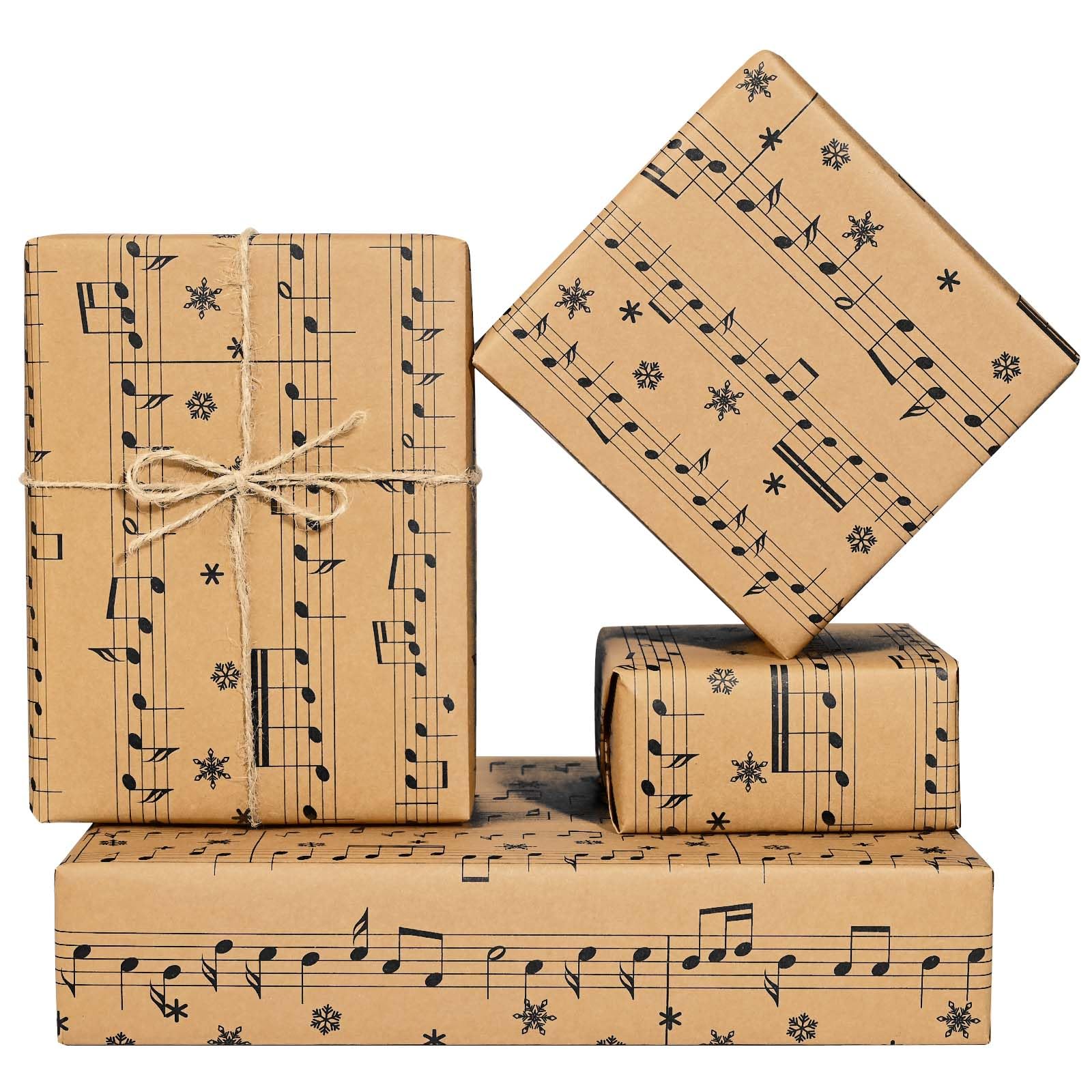 Amazon.com: Sanixin 12 Sheet Christmas Vintage Wrapping Paper Retro ...