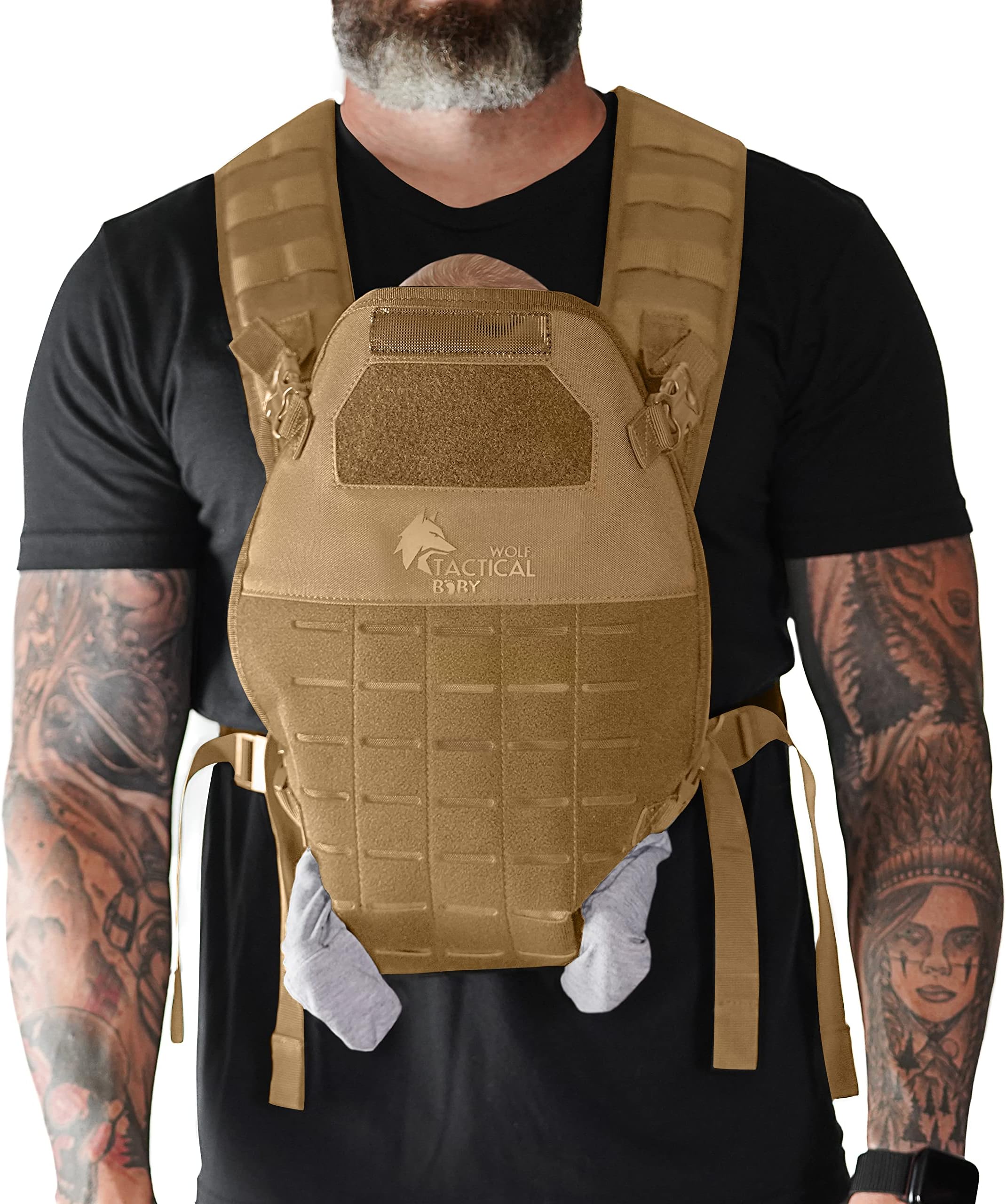 Amazon.com: WOLF TACTICAL Toddler and Baby Carrier for Men - Dad Baby ...