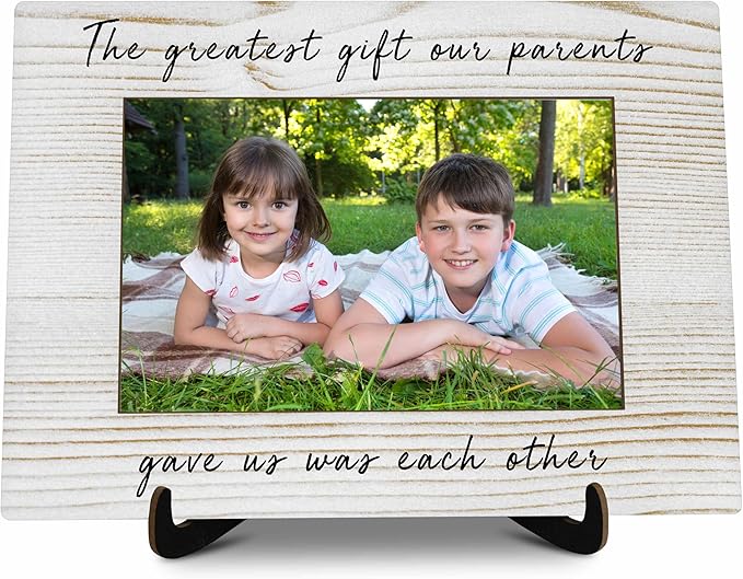 Amazon.com - KFNER Sibling Picture Frame Gift, Wooden Photo Framed Gift ...