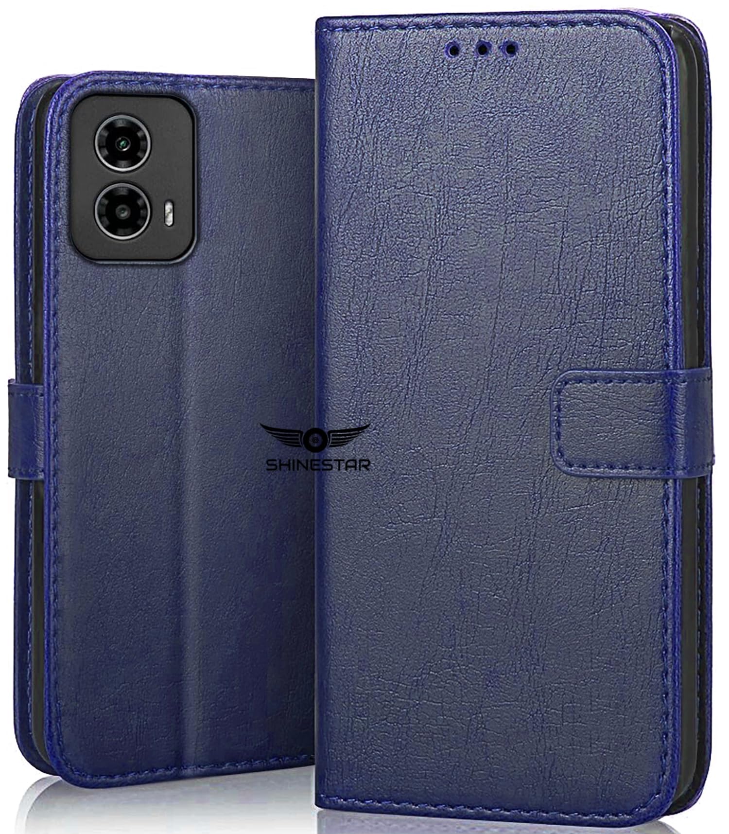 SHINESTAR Motorola Moto G34 5G / G45 5G Flip Back Cover | PU Leather ...