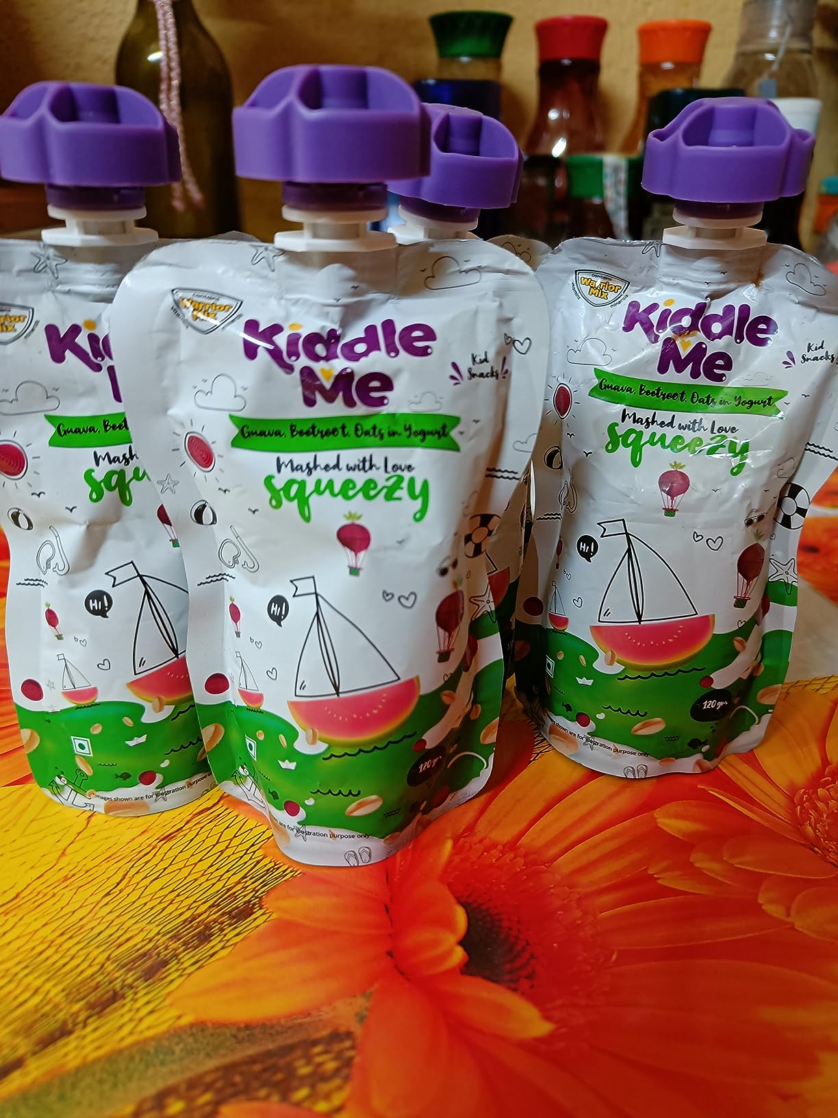 Kiddle Me Yogurt - Squeezy Fruit Puree - Yogurt Contains Guava ...