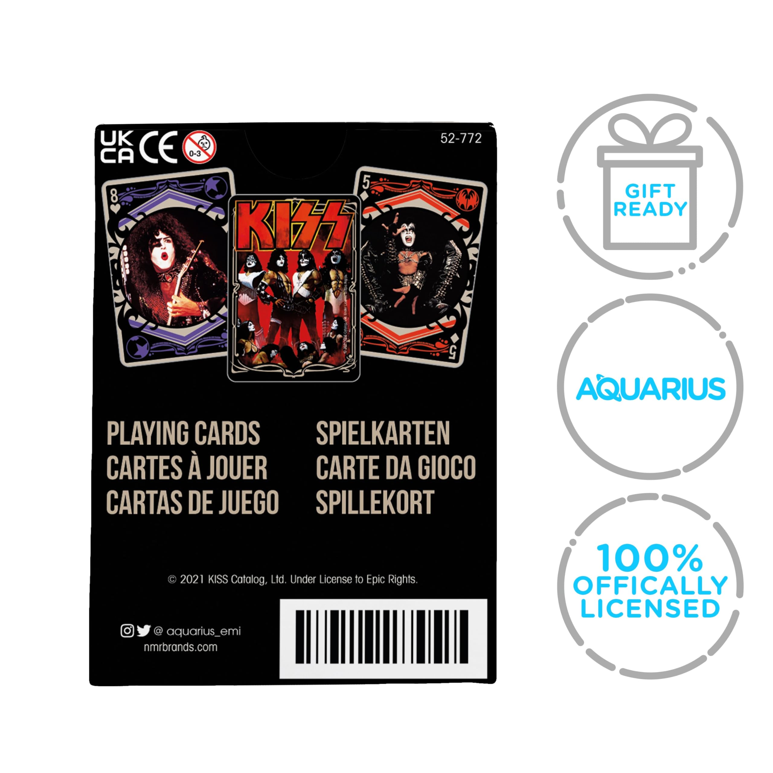 Snapklik.com : AQUARIUS KISS Playing Cards - KISS Themed Deck Of Cards ...