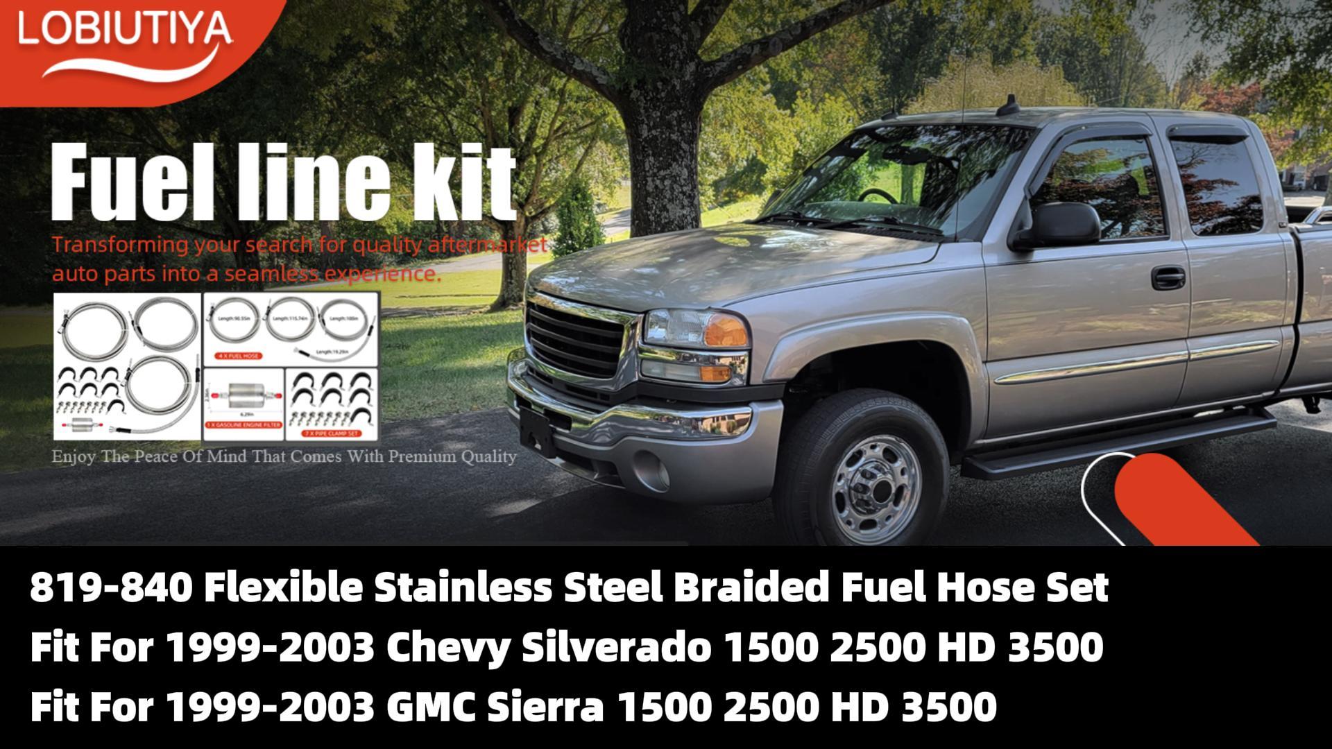 Sierra 3500 Flexible Stainless Steel Braided Fuel Line (07-10 6.0L