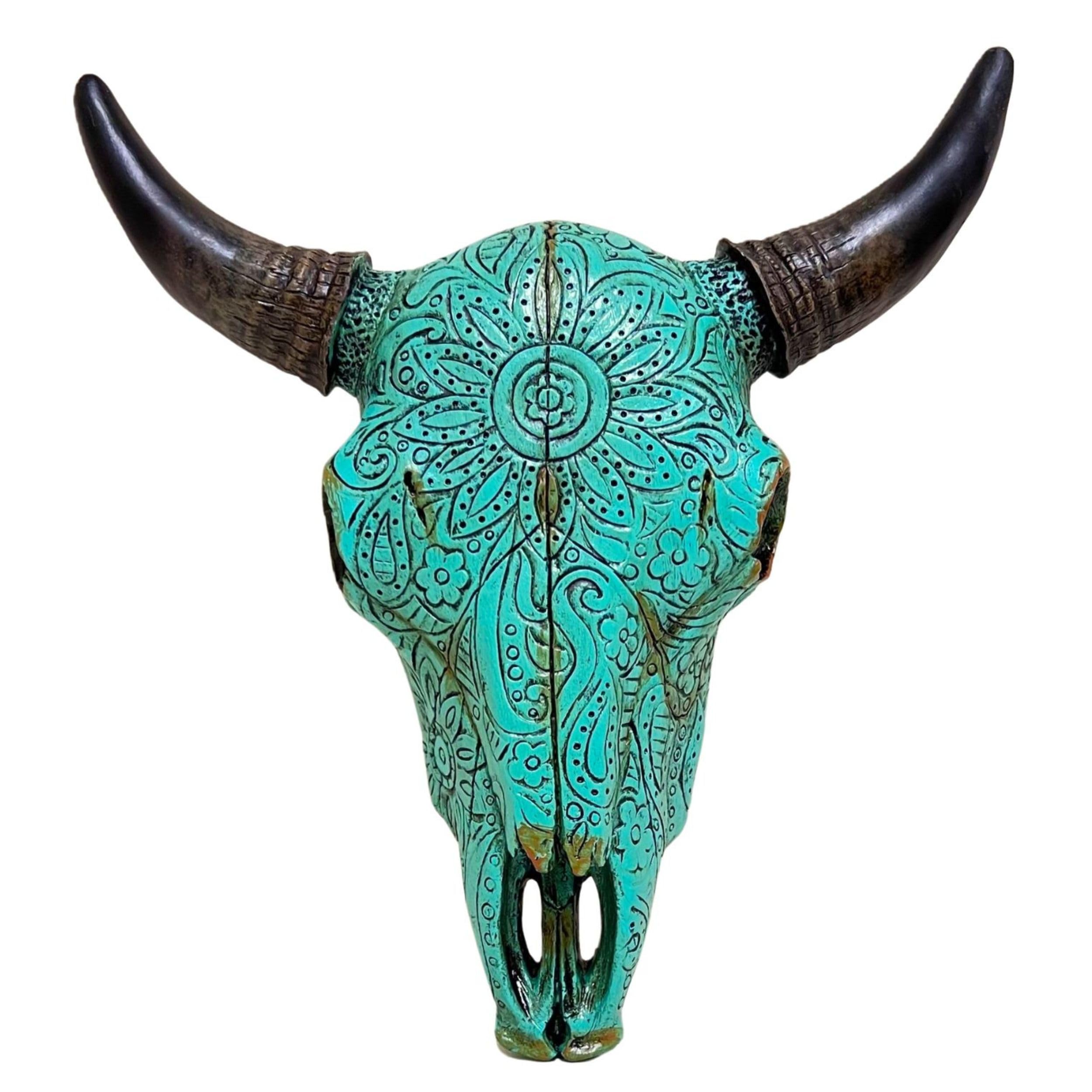 Amazon.com: BestGiftEver Rustic Wall Sculpture of Turquoise Tooled ...