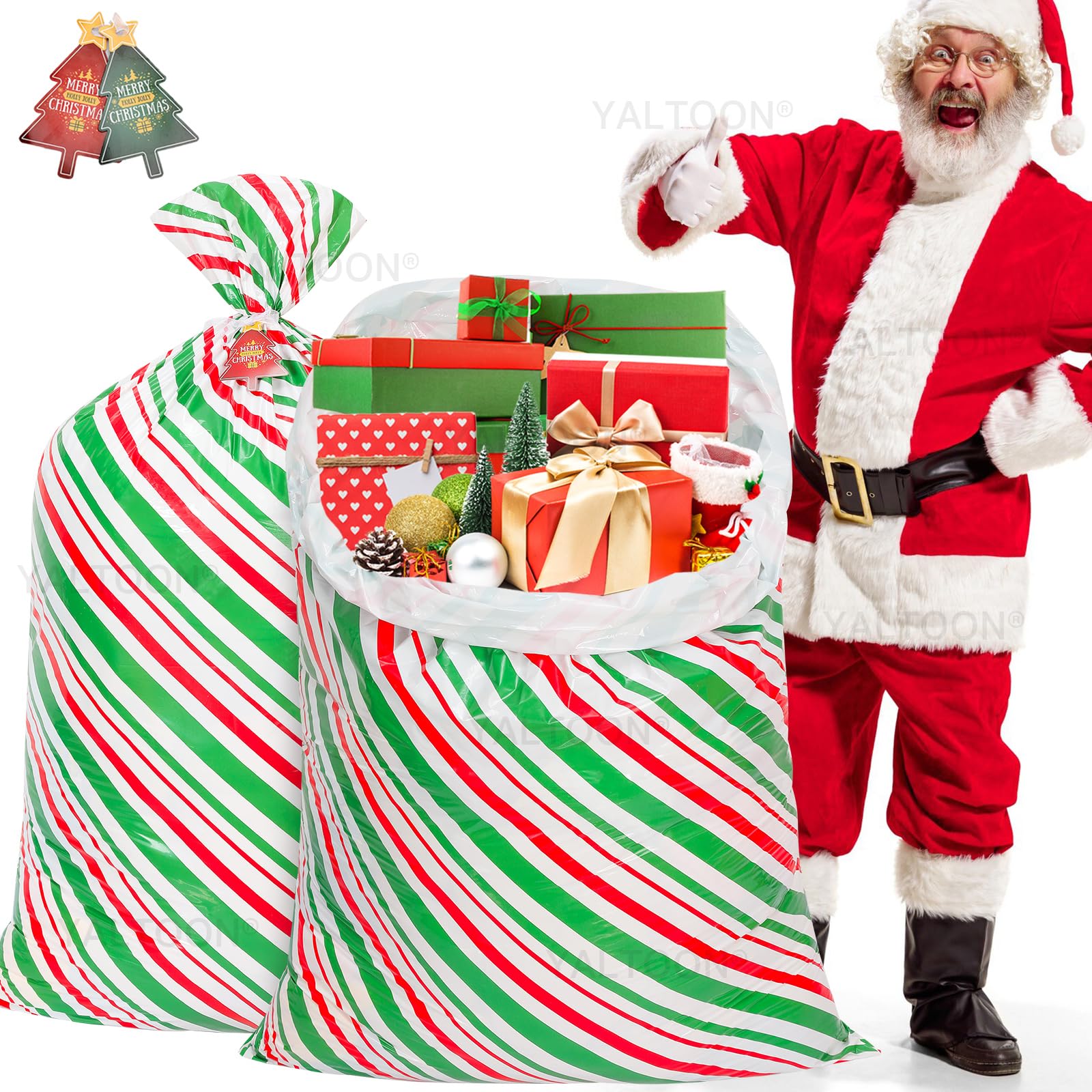 Amazon.com: Large Christmas Gift Bags, 2PCS 56"X 36" Jumbo Extra Large ...