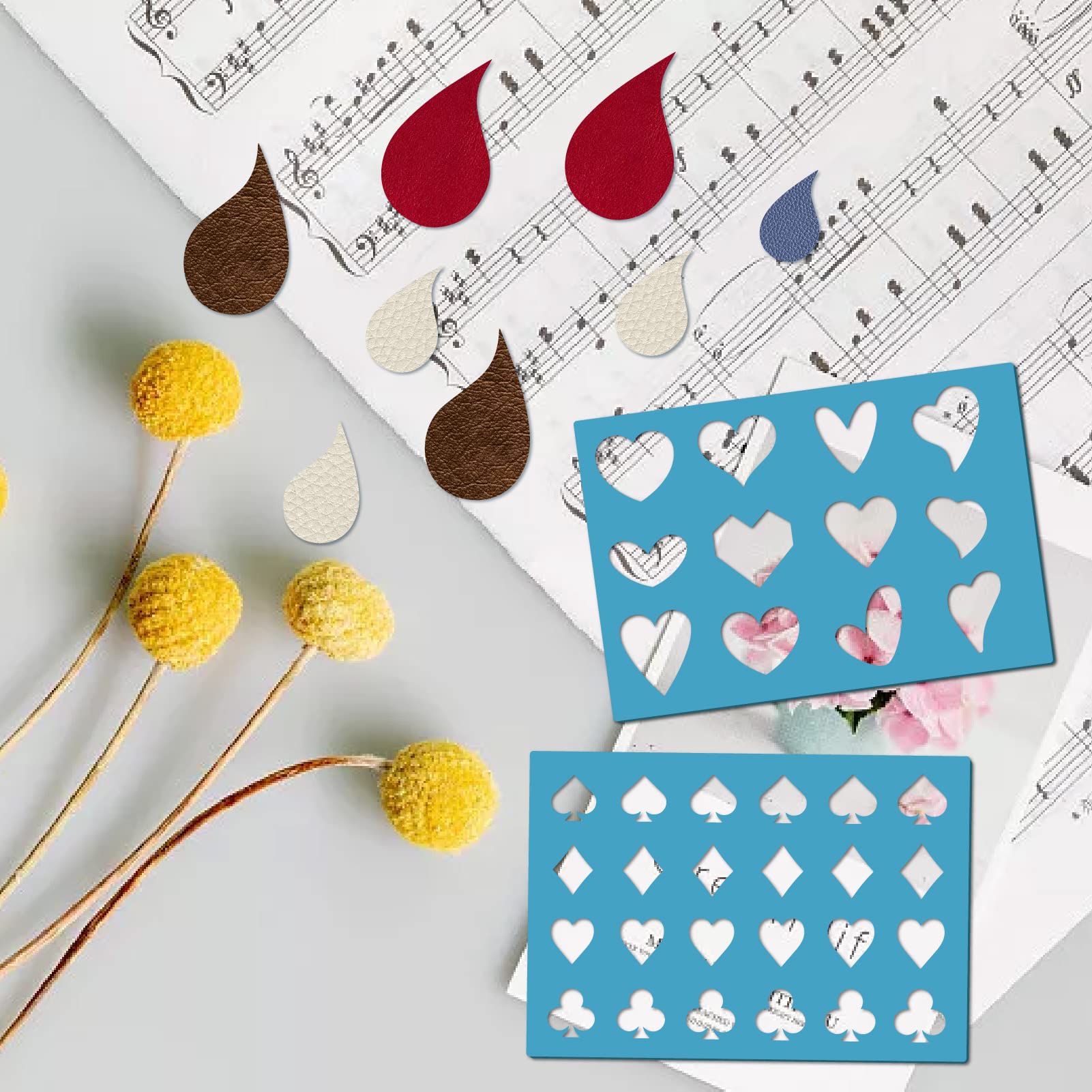 Heart Spade Club Diamond Templates