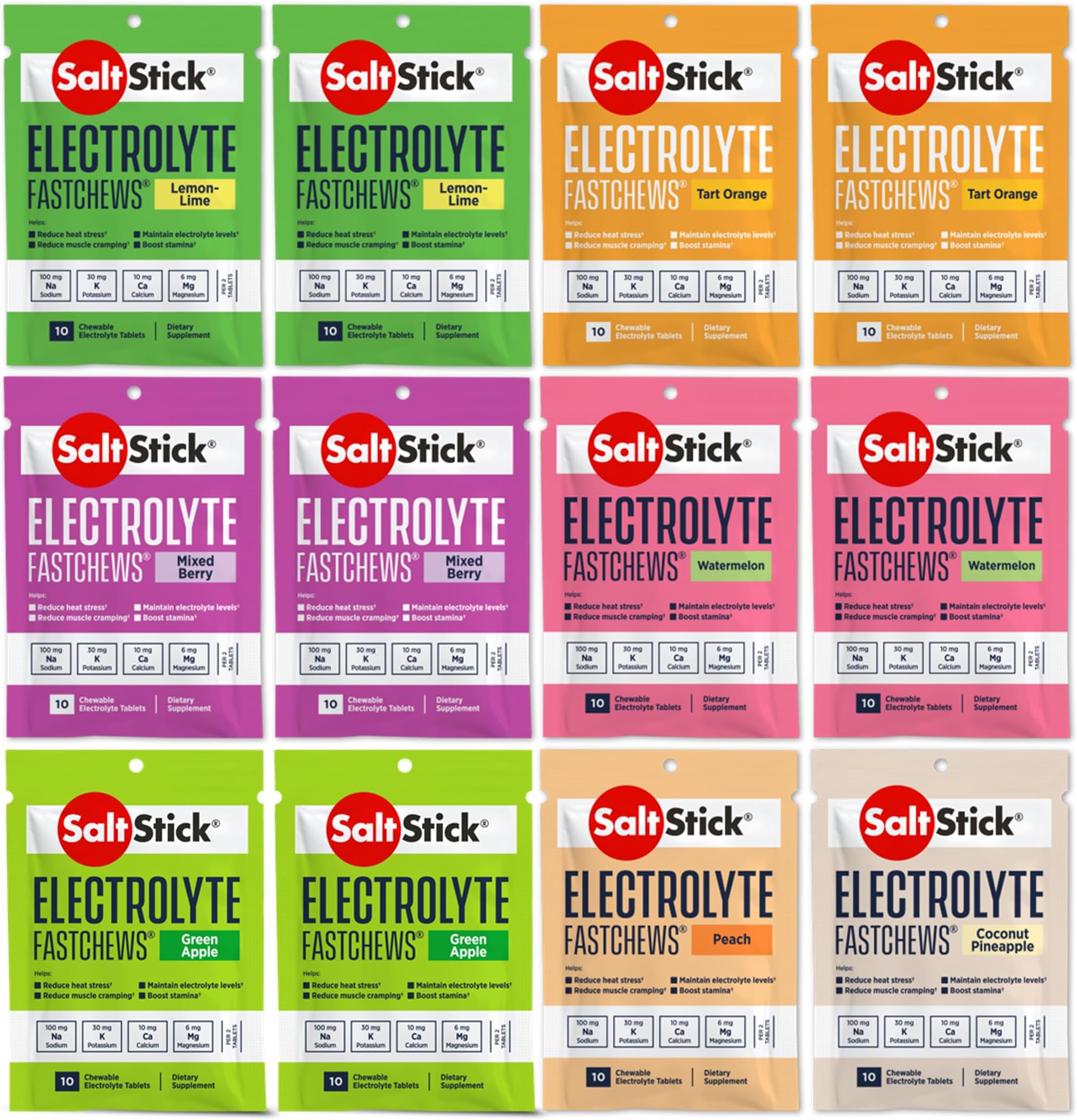 Amazon.com: SaltStick Electrolyte FastChews Chewable Tablets | 120 ...