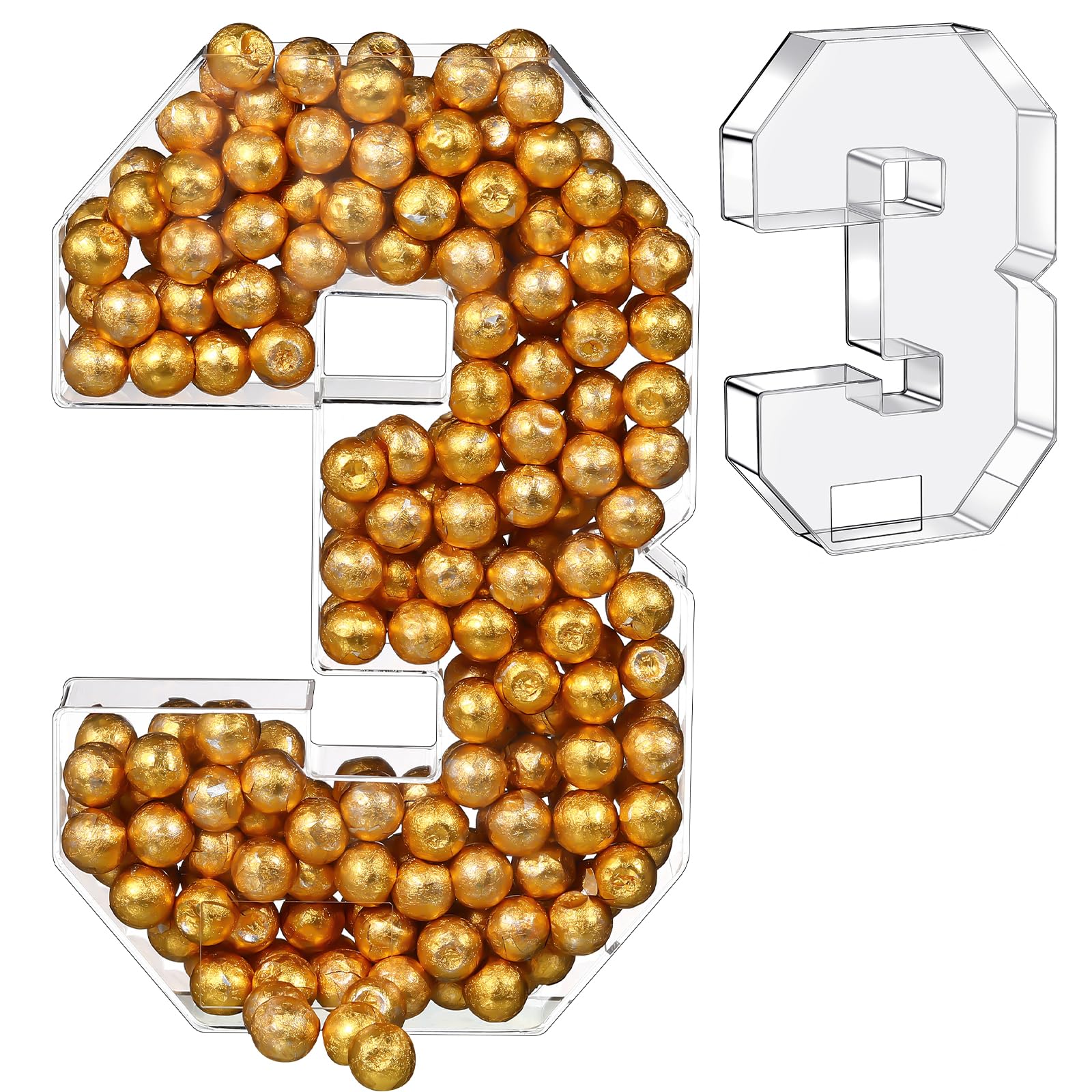 Snapklik.com : Mifoci 14 Christmas Acrylic Fillable Number Candy Box ...