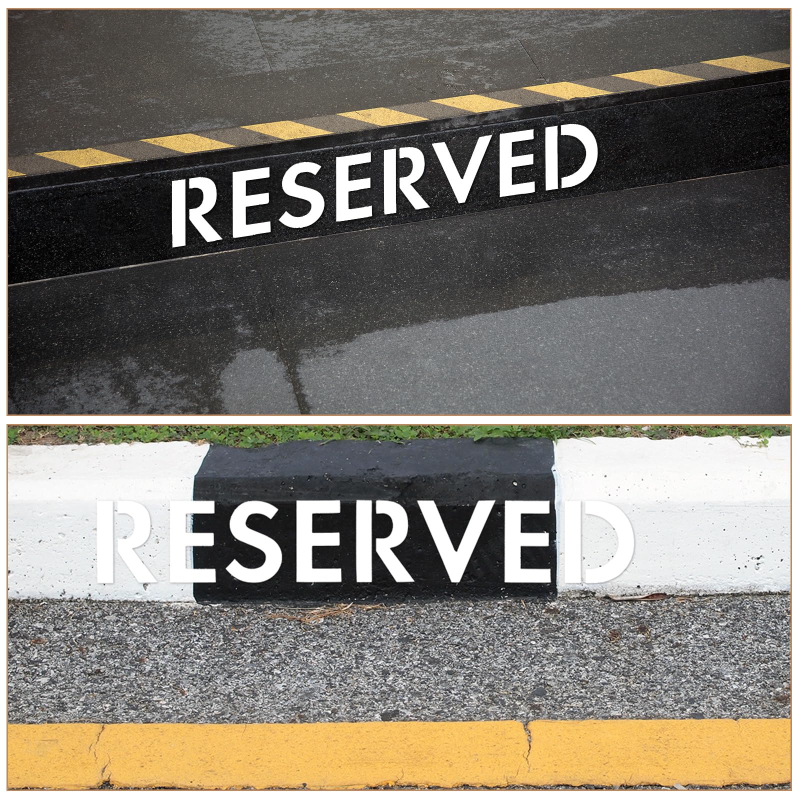 Snapklik.com : Qilery 2 Pcs 4 Pavement Marking Stencils Reusable ...