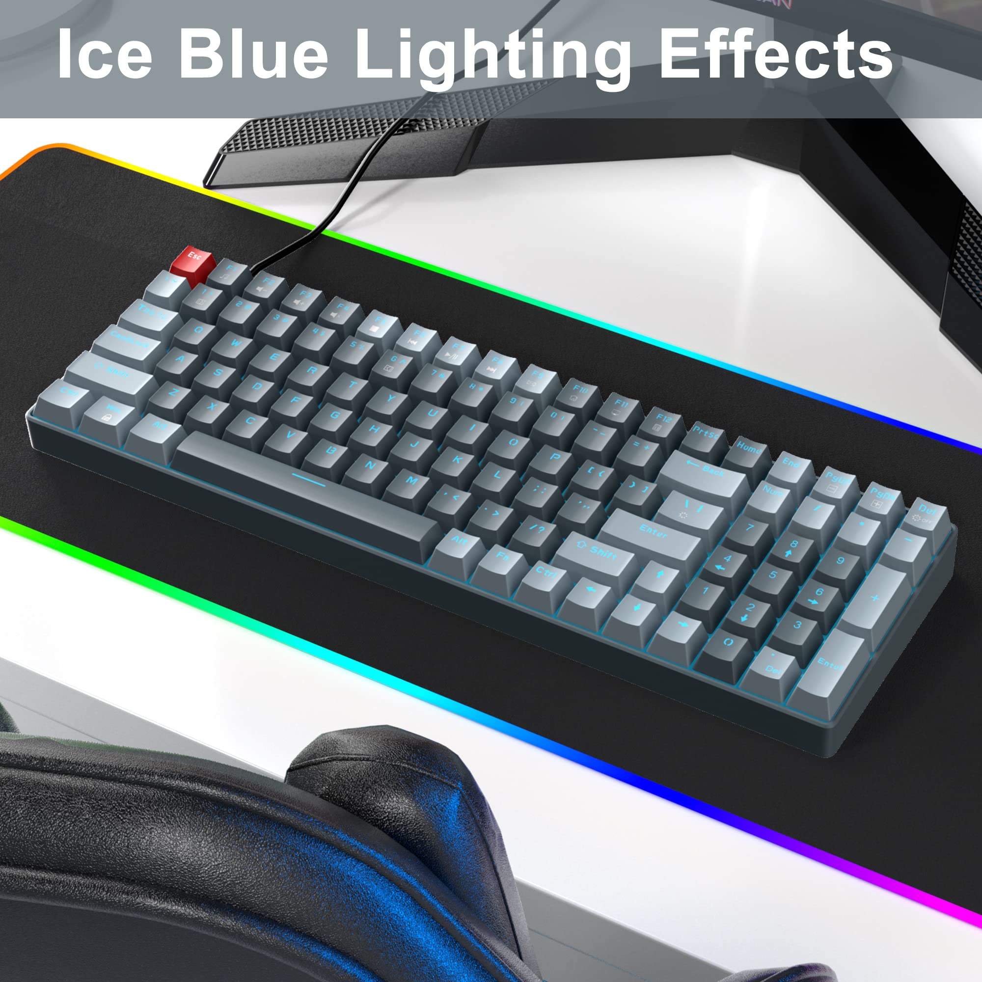 Snapklik.com : Camiysn Wired Mechanical Gaming Keyboard, 100 Keys ...