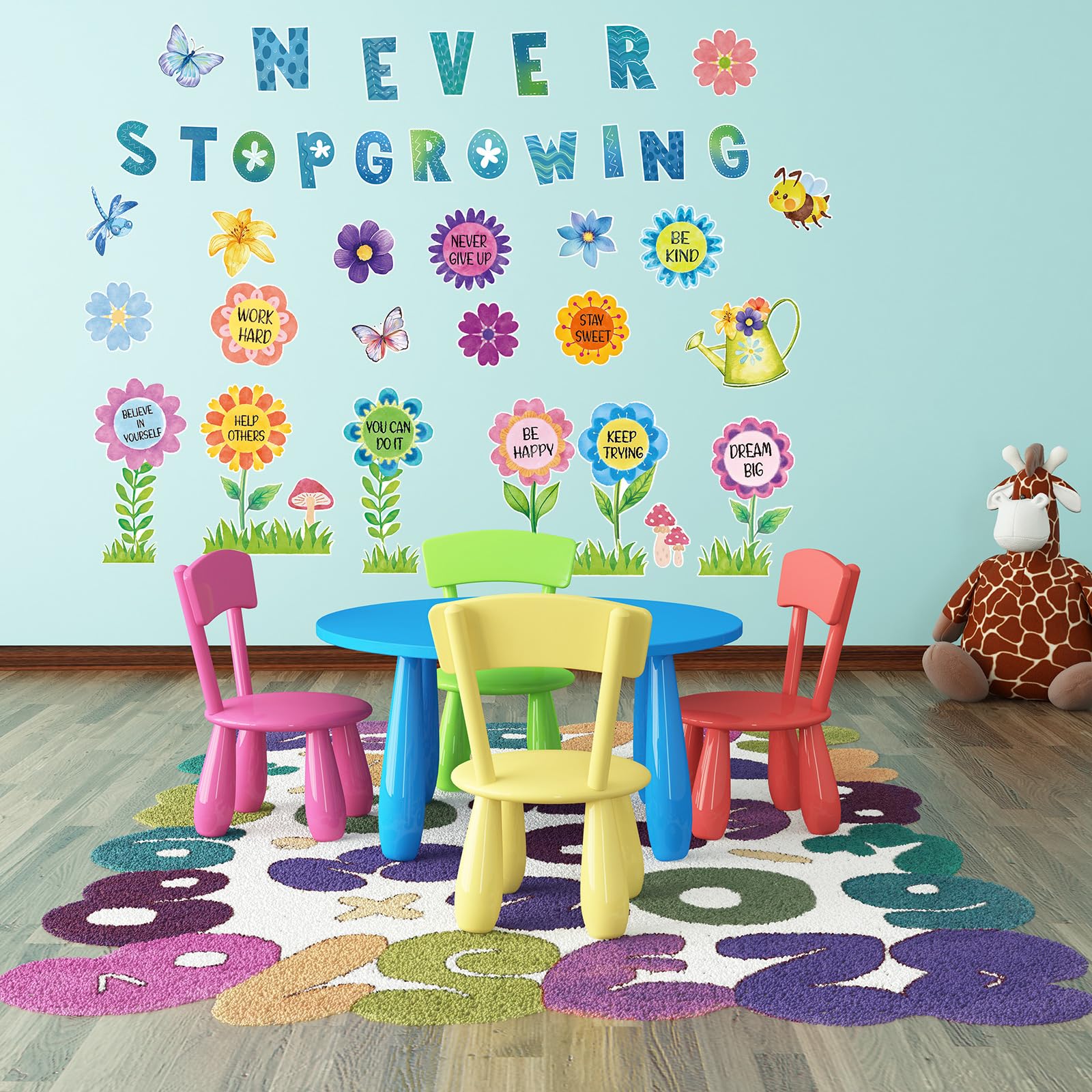 Snapklik.com : 90 Pcs Never Stop Growing Bulletin Board Classroom ...