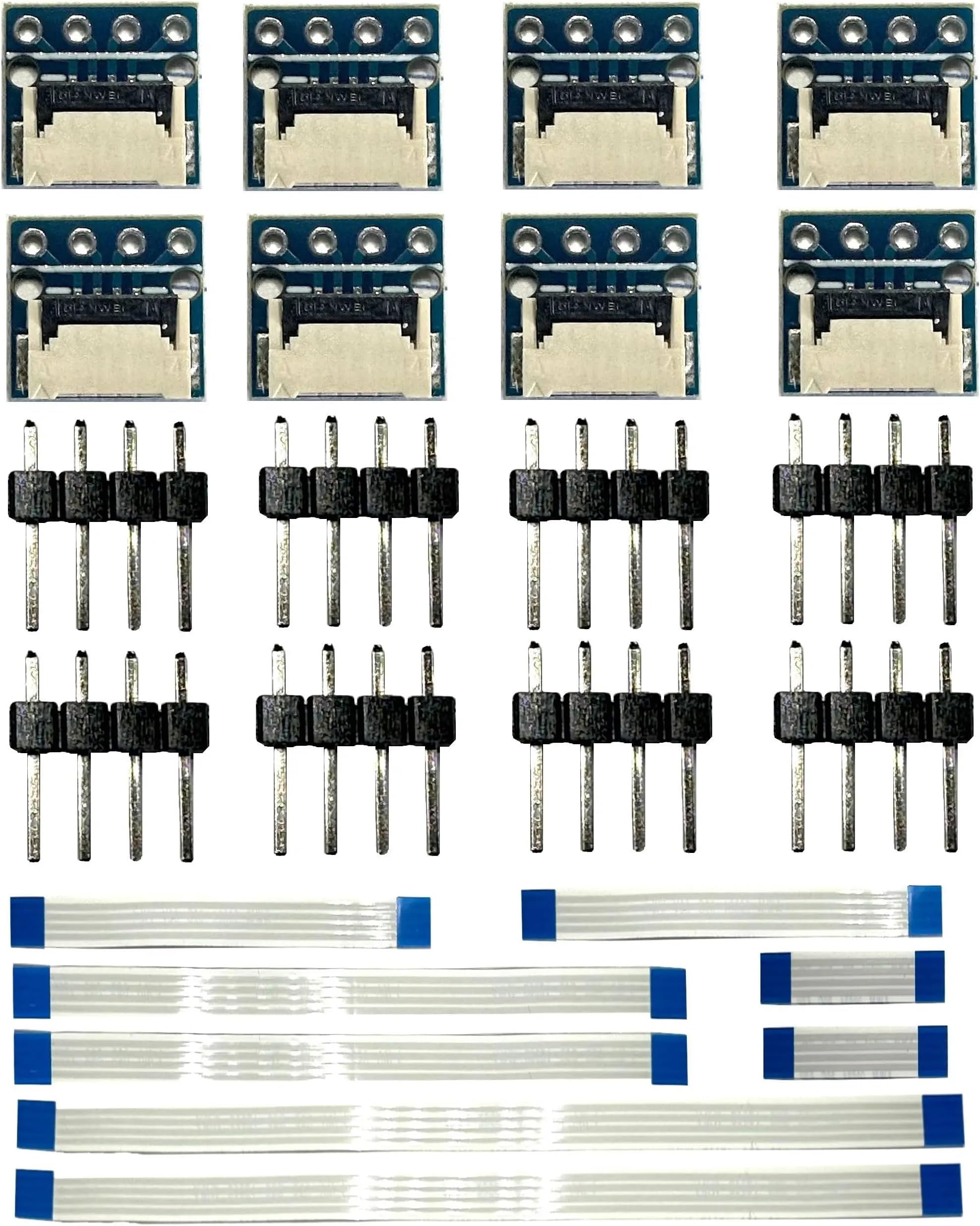 Amazon.com: uxcell FFC FPC 10 Pin 0.5mm 1mm Pitch to DIP 2.0mm PCB ...