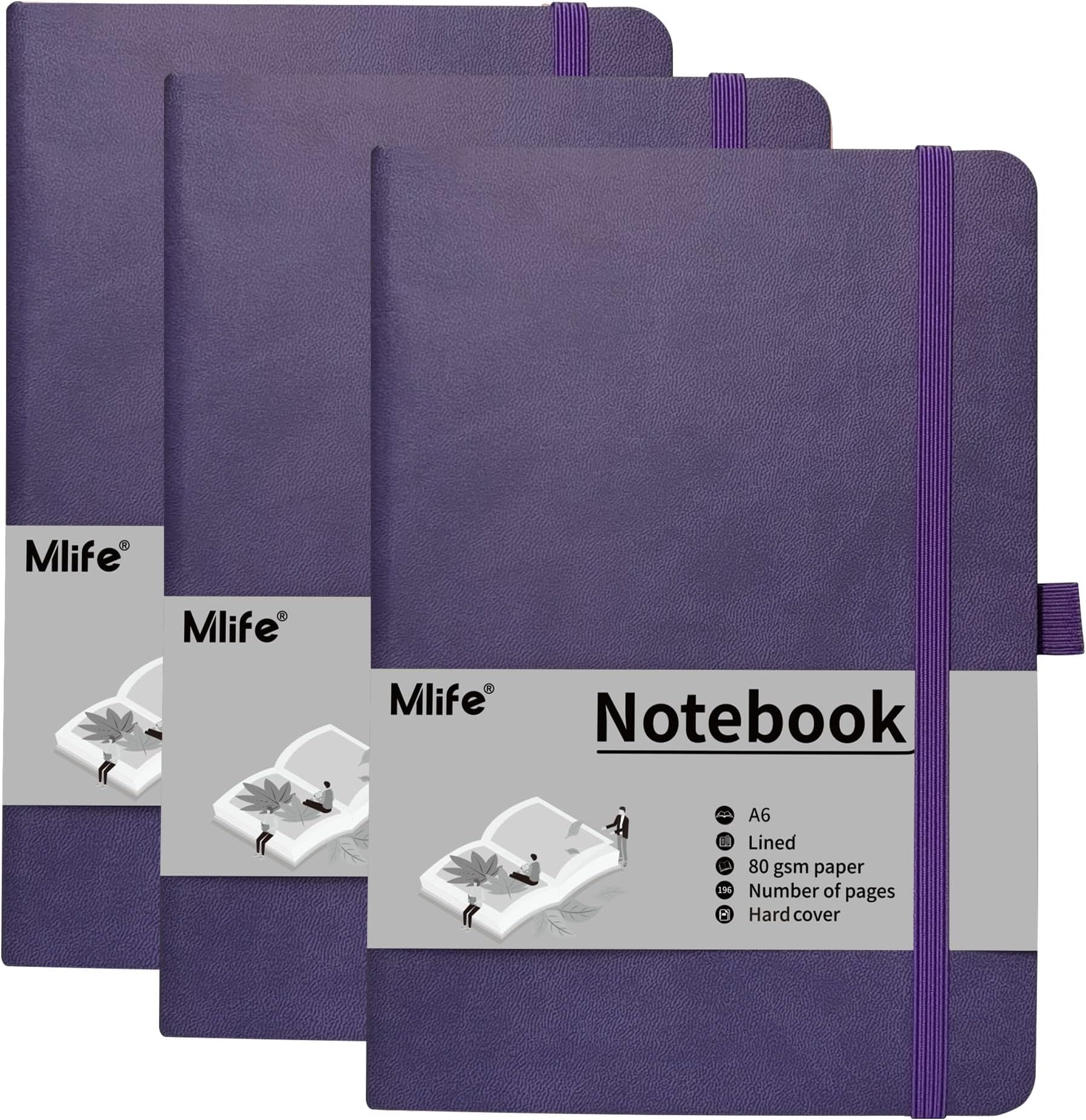 Amazon.com : A6 Small Journal Notebook, Lined Pocket Notebook with Pen ...