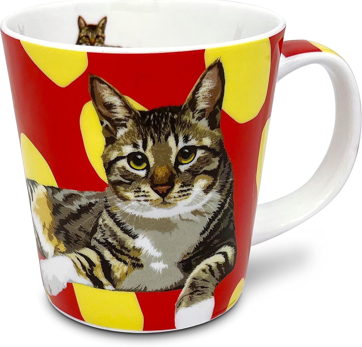 Leslie Gerry Tabby Cat Mug in Gift Box : Amazon.co.uk: Home & Kitchen