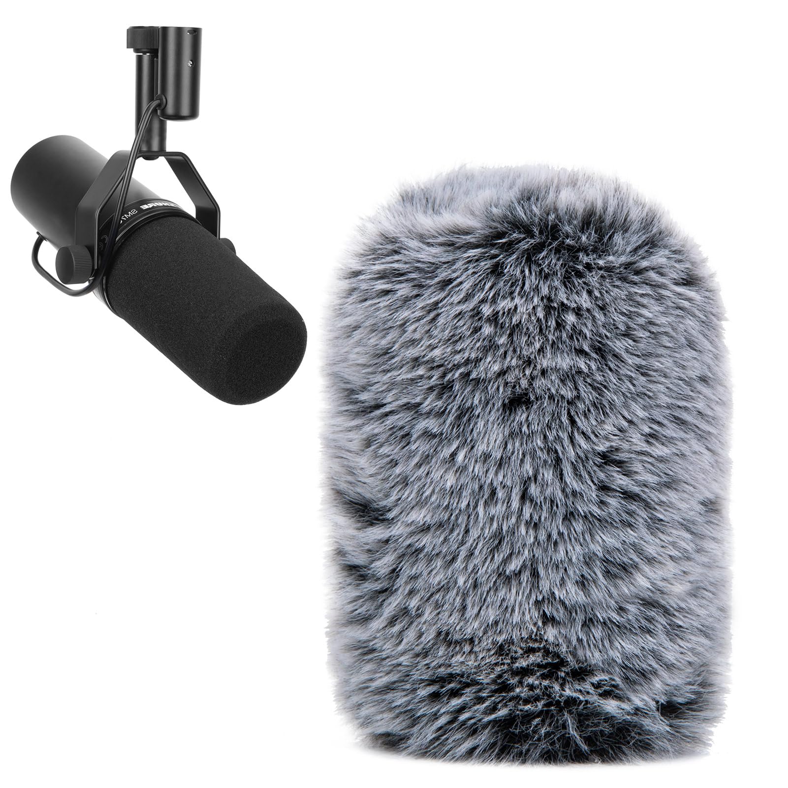 Amazon.com: SUNMON Pop Filter for Shure SM7B Microphone, Furry ...