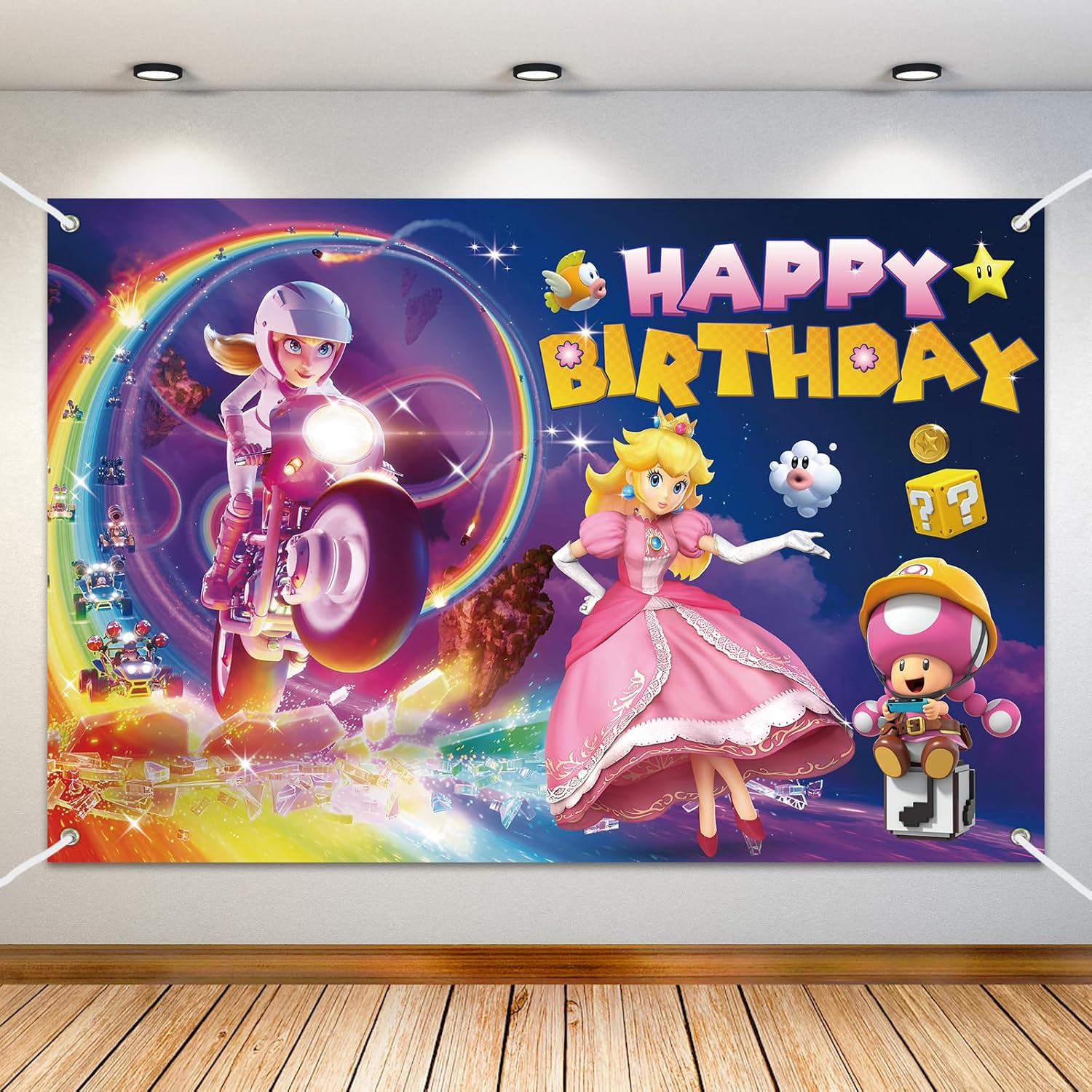 Amazon.com: BENROMA Princess Peach Birthday Party Supplies Princess ...