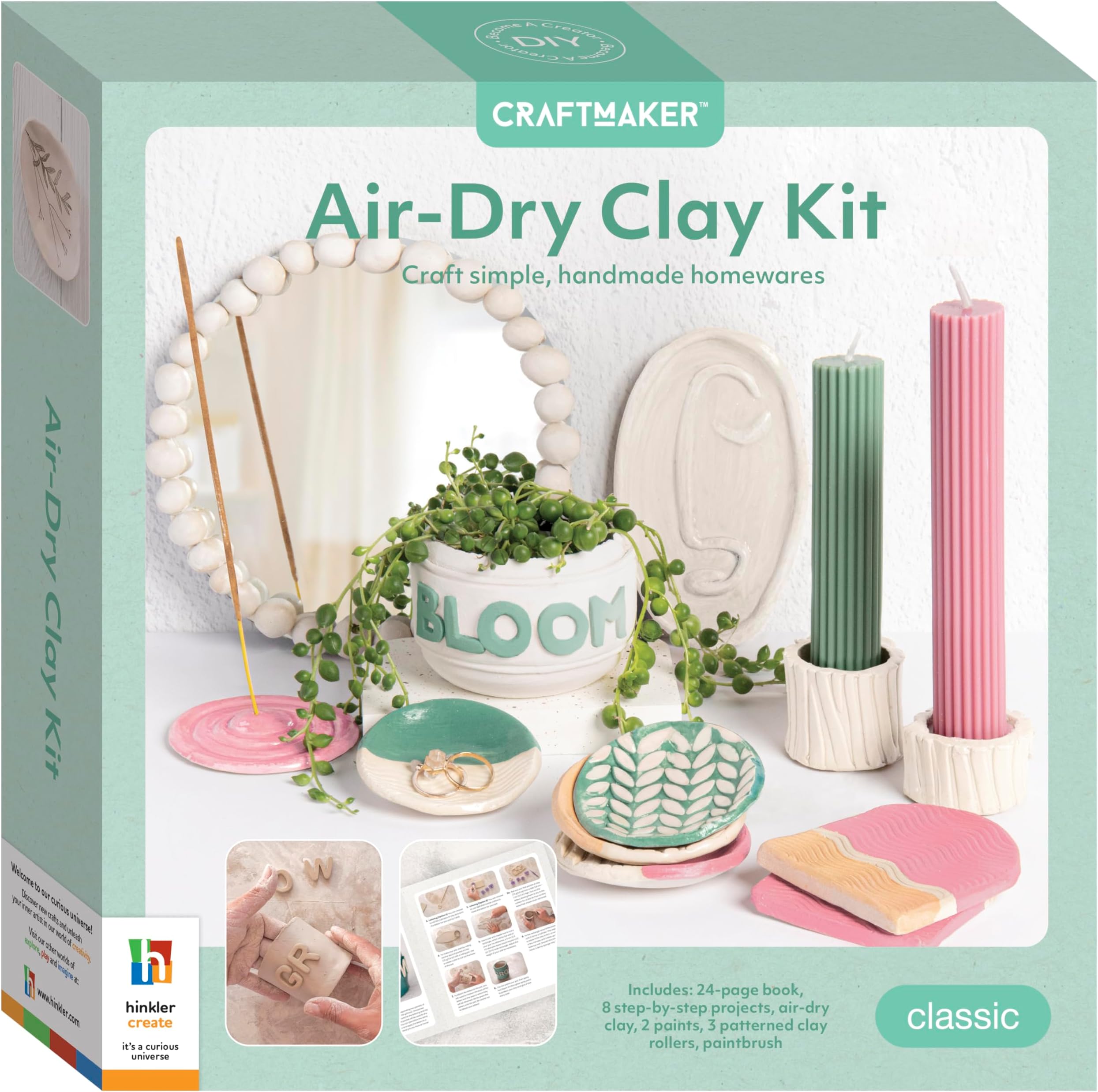 Air Dry Clay Craft Kit - DIY Clay Crafting for Adults - Paints and ...