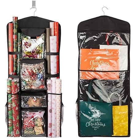 Amazon.com: ProPik Hanging Double Sided Wrapping Paper Storage ...