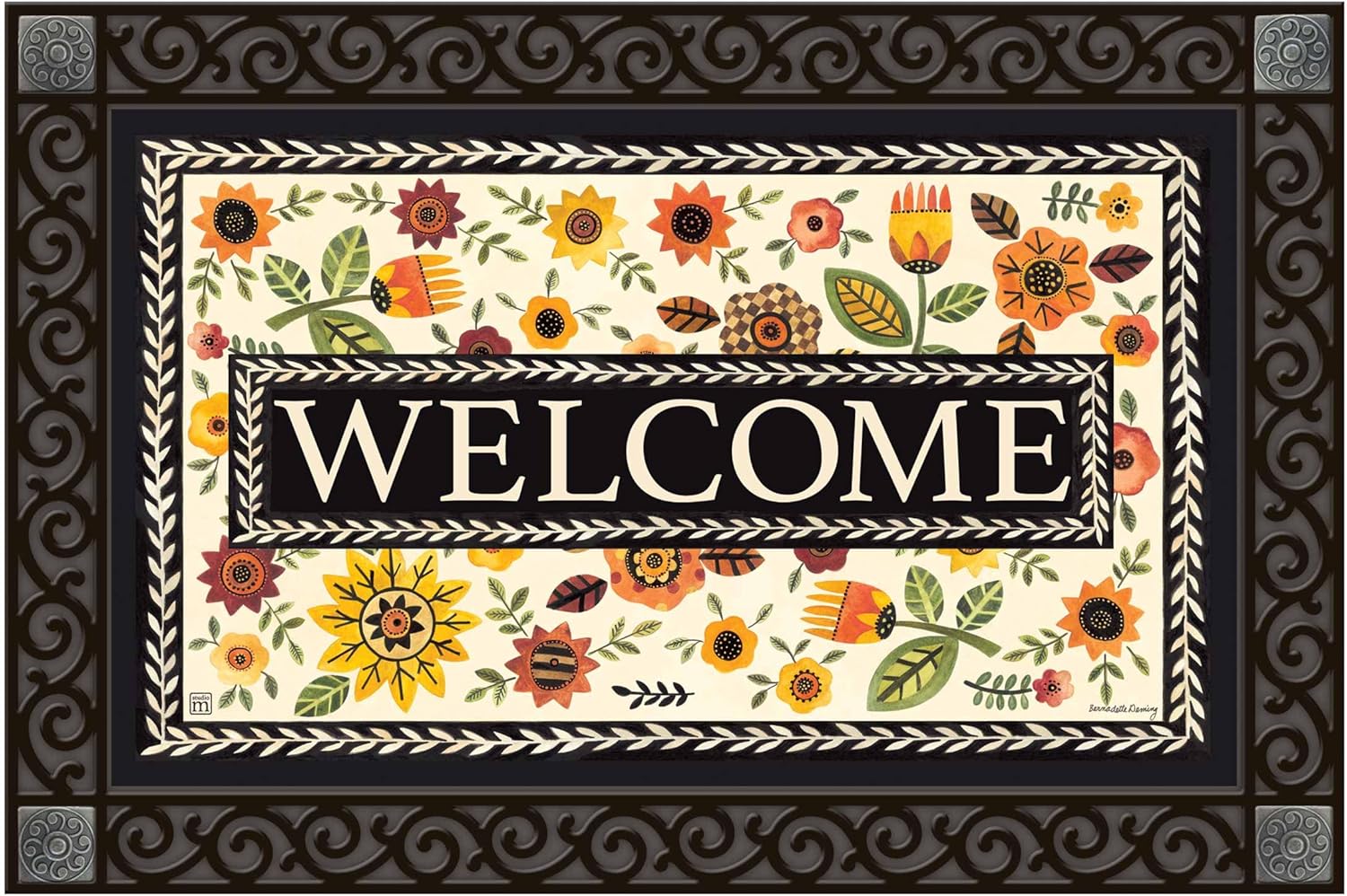 Amazon.com: Studio M MatMates Autumn Breeze Decorative Floor Mat Indoor ...