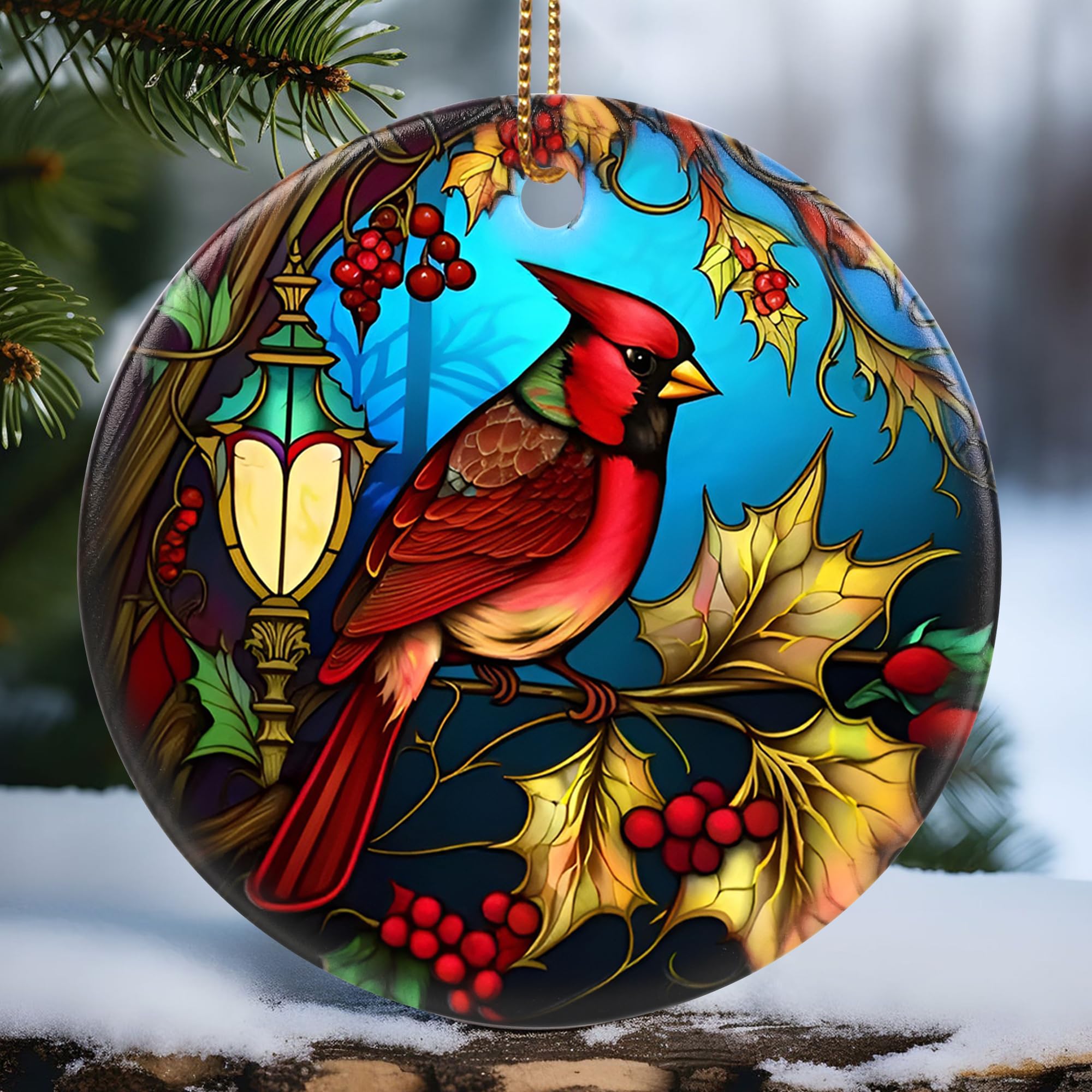 Amazon.com: Touber Cardinal Ornament, Christmas Ornament, Christmas ...