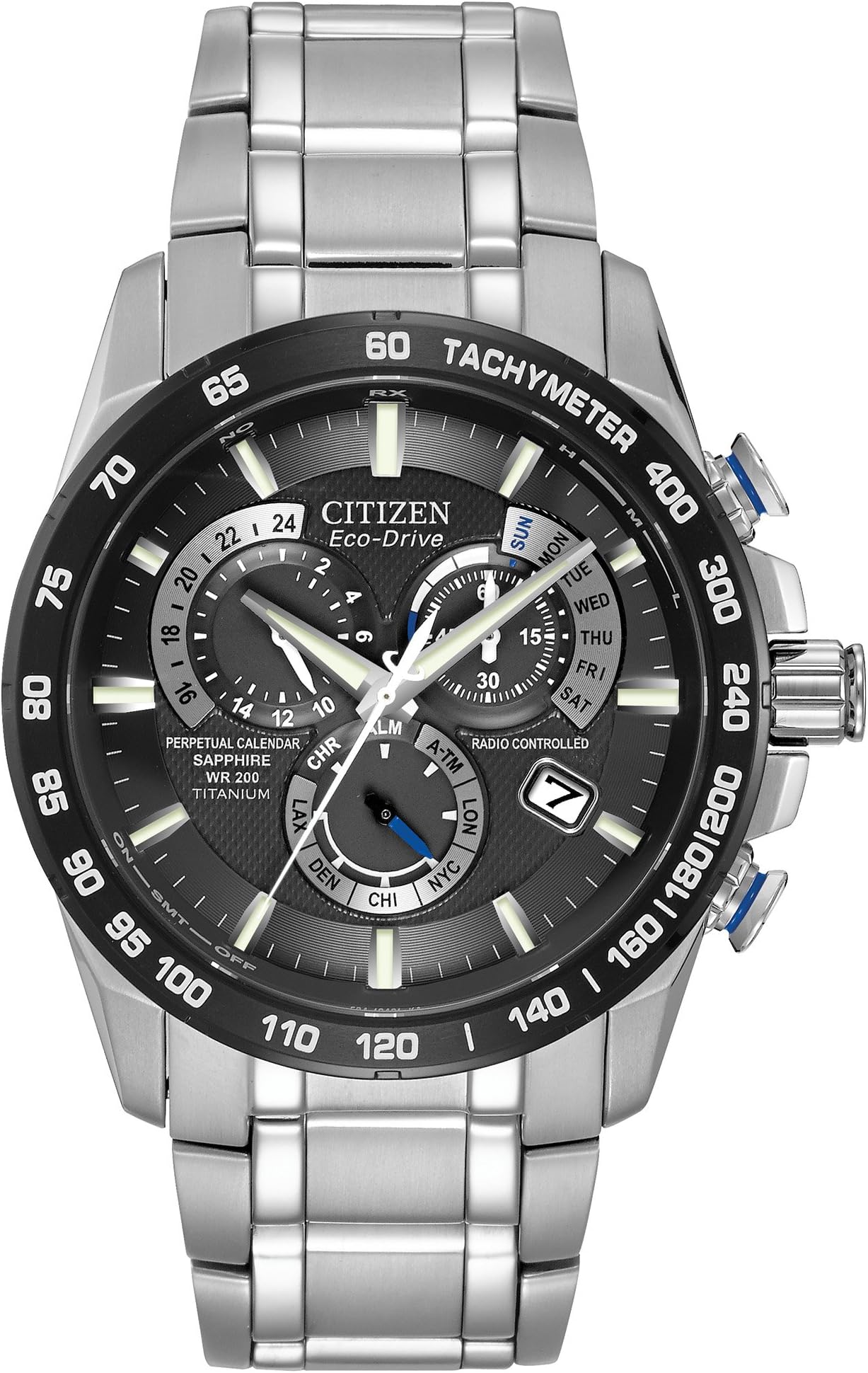 Citizen Eco-Drive PCAT Titanium Solar Powered Watch ...